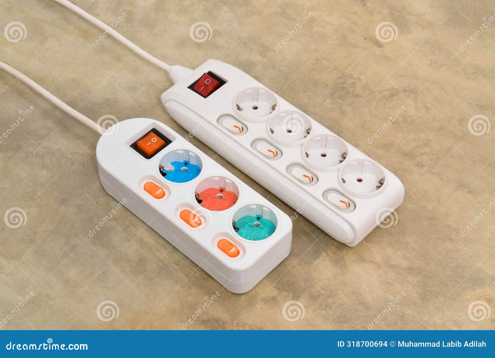 White Electrical Plug in Outlet Socket at Home Stock Photo - Image of ...