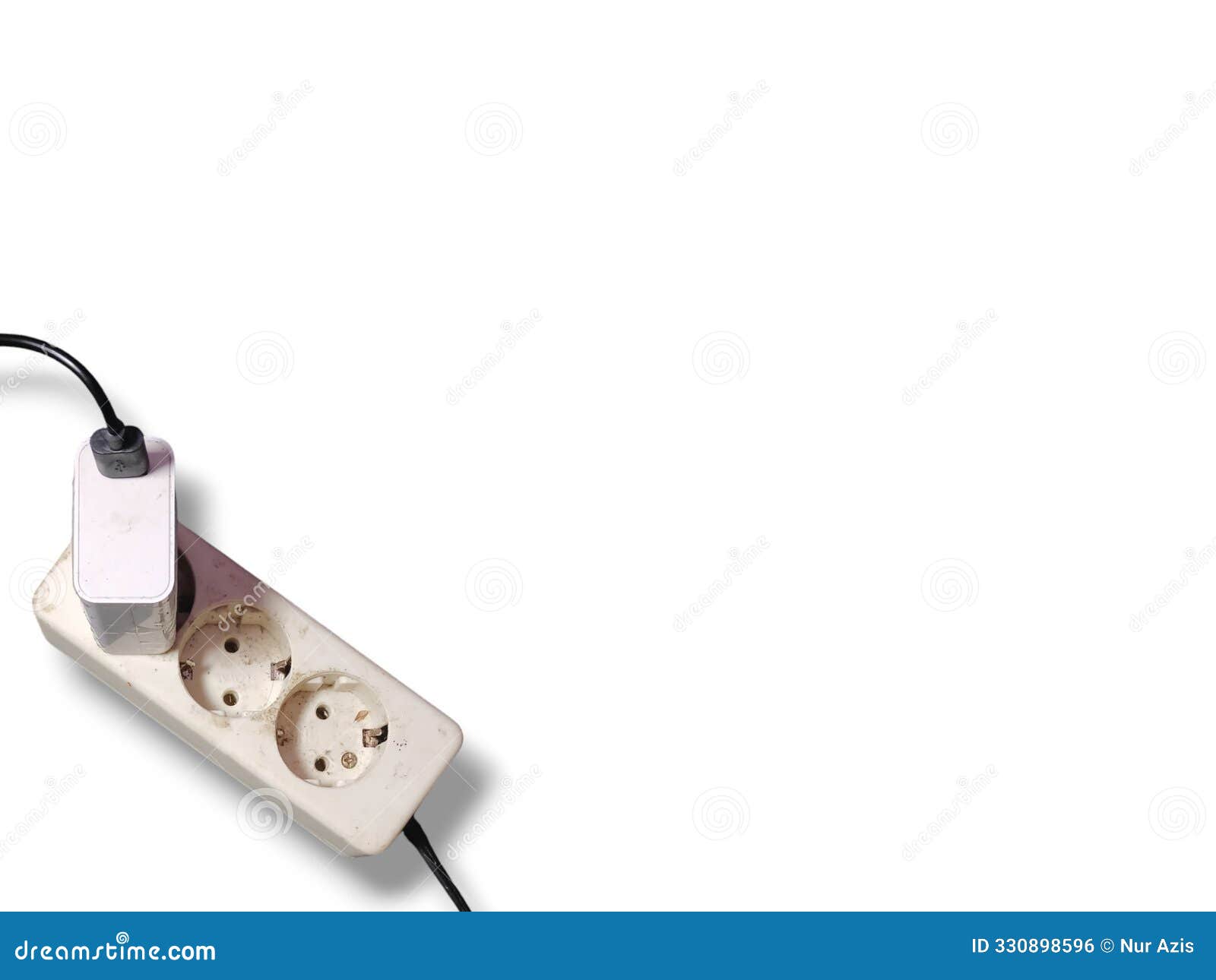 White Electrical Plug in Wall Socket Stock Photo - Image of outlet ...