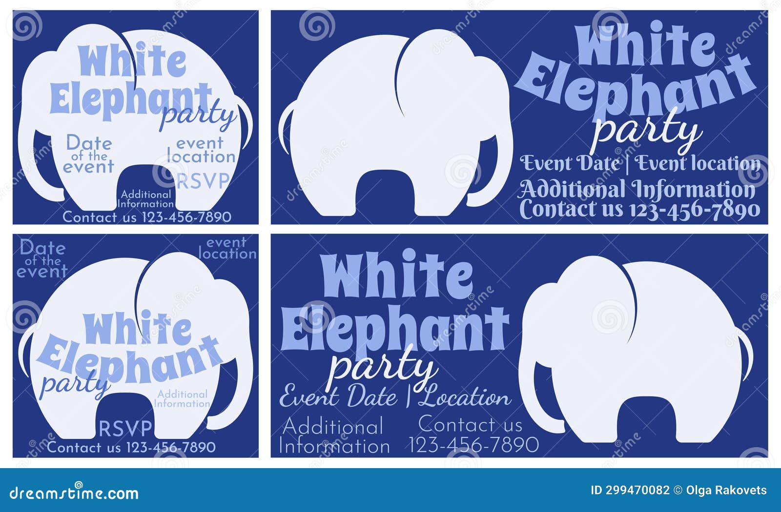 Horizontal Invitation Template With Watercolor Floral Arrangements ...