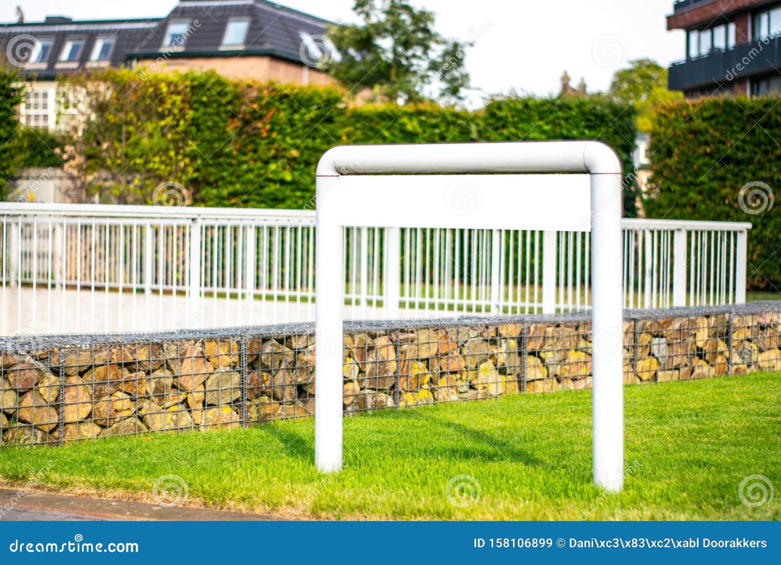 White Empty Blank Sign To Place Text Stock Image - Image of path ...