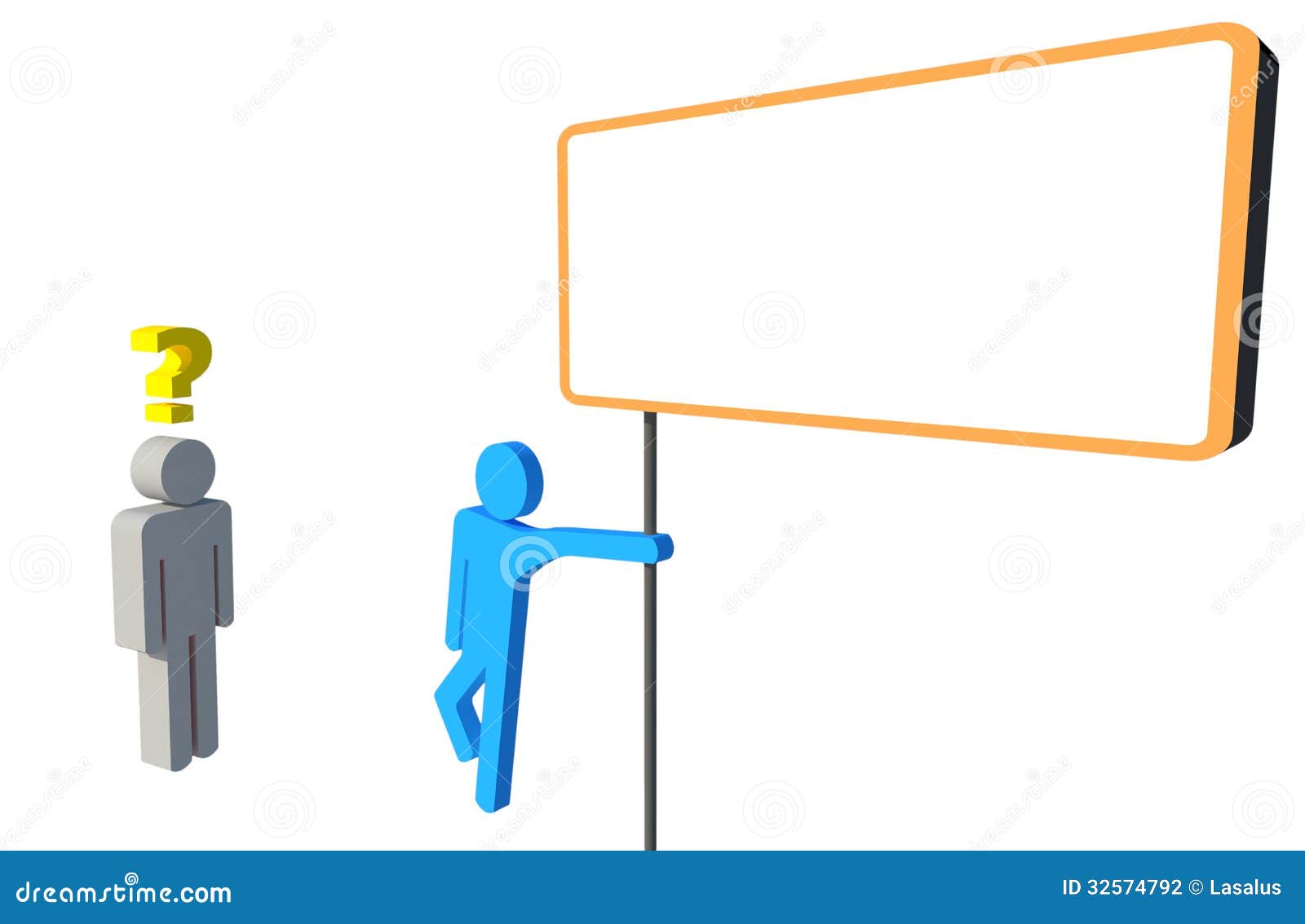 White Empty Board stock illustration. Illustration of business - 32574792