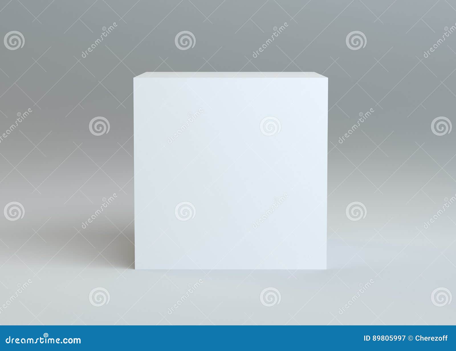 White Empty Box on Gray Background Stock Illustration - Illustration of ...