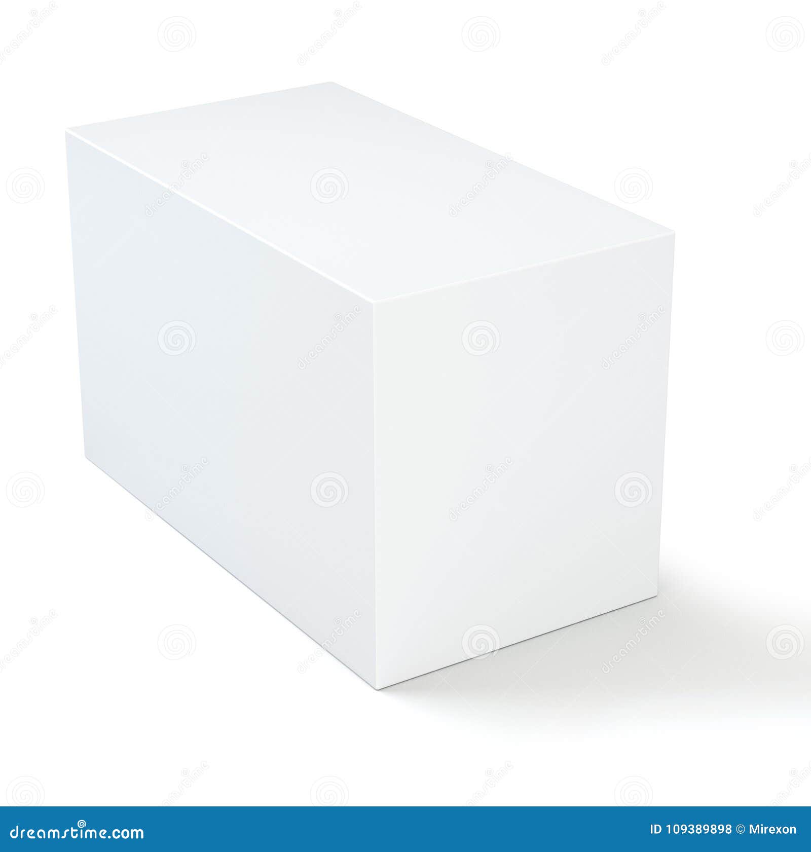 White Empty Box on Gray Background. Template for Your Content. 3d ...