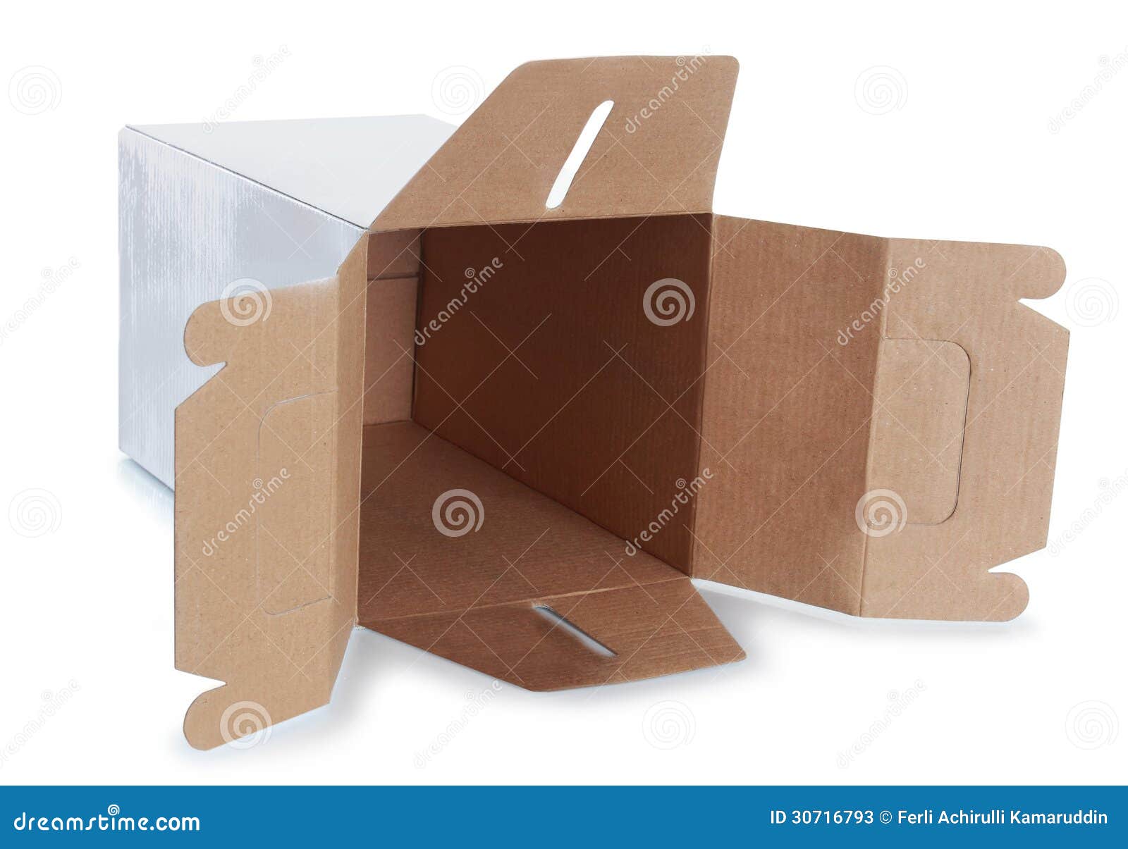 White Empty Box with Handle Stock Image - Image of care, packet: 30716793