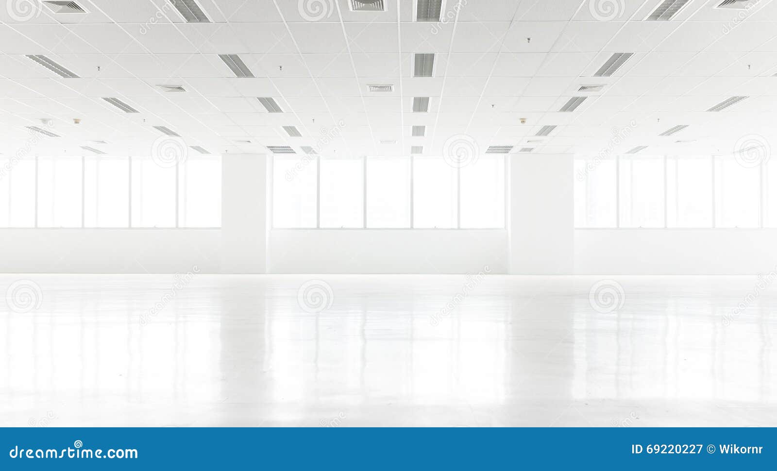 White Empty Business Office Stock Image - Image of apartment, modern ...