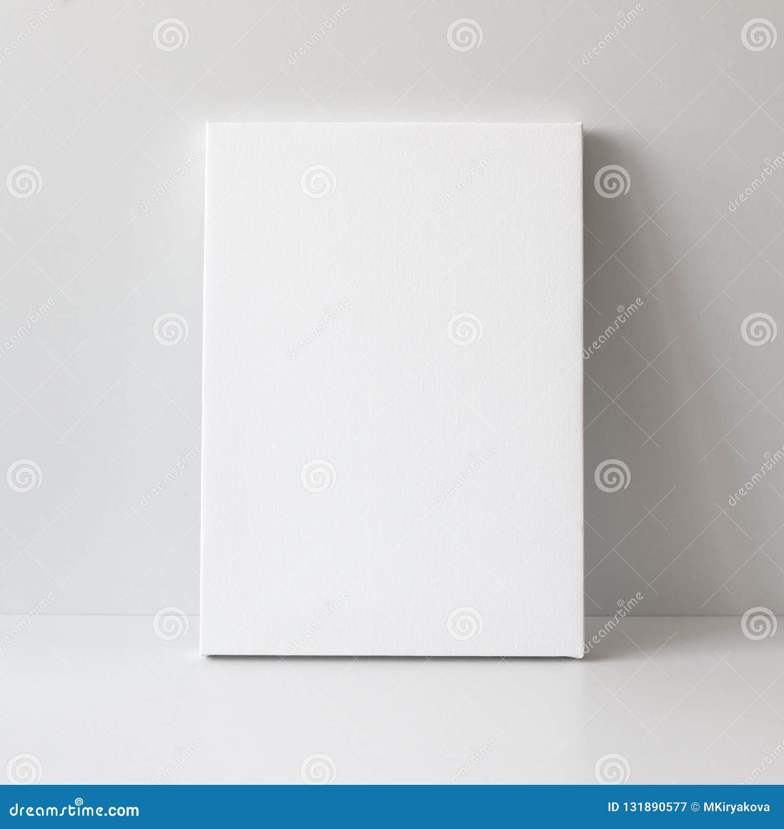 White empty canvas. stock image. Image of poster, design - 131890577