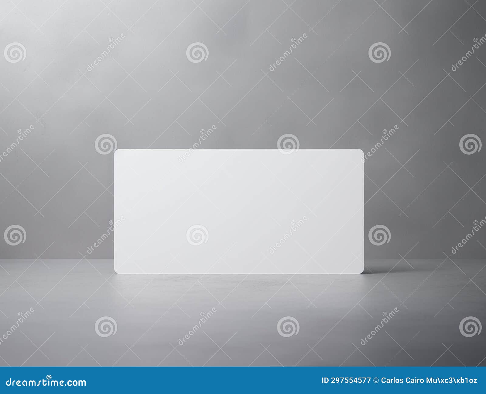 White Empty Card on Neutral Background Stock Illustration ...
