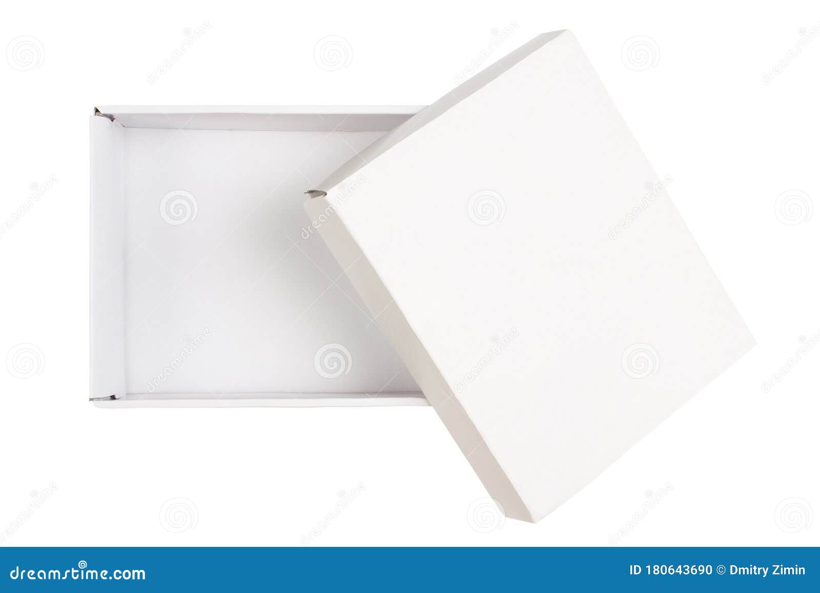 White empty cardboard box stock photo. Image of closeup - 180643690