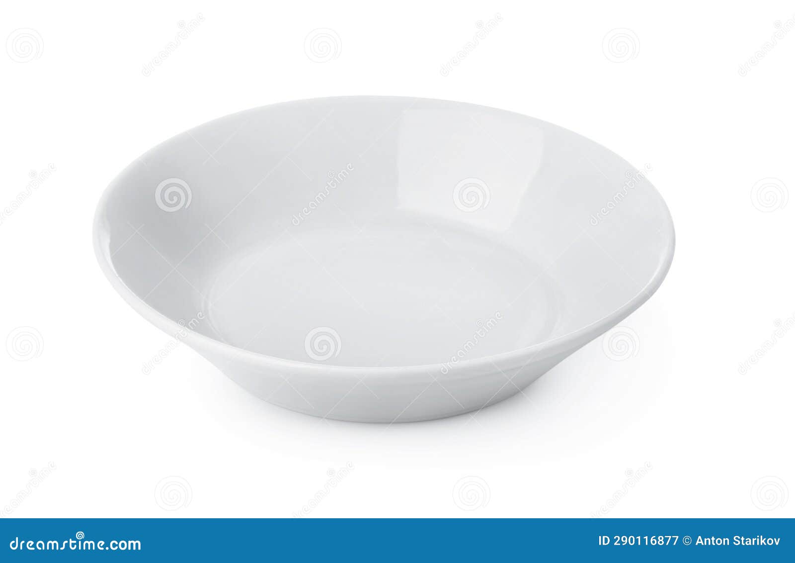 White Empty Ceramics Soup Plate Stock Image - Image of crockery, white ...