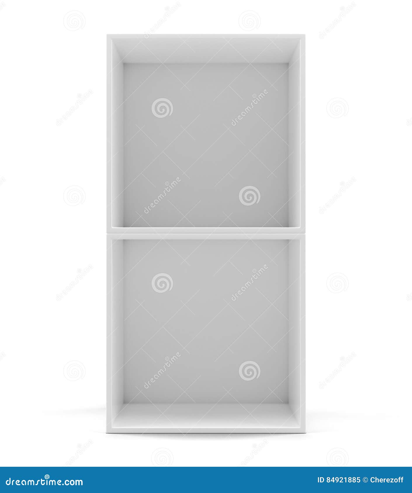 White Empty Clean Shelf Box Stock Image - Image of light, exhibition ...