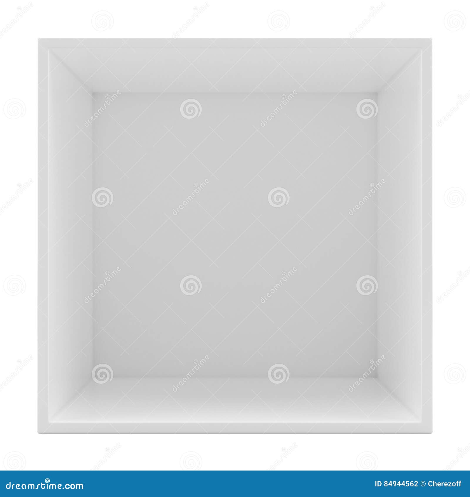 White Empty Clean Shelf Box Stock Illustration - Illustration of ...