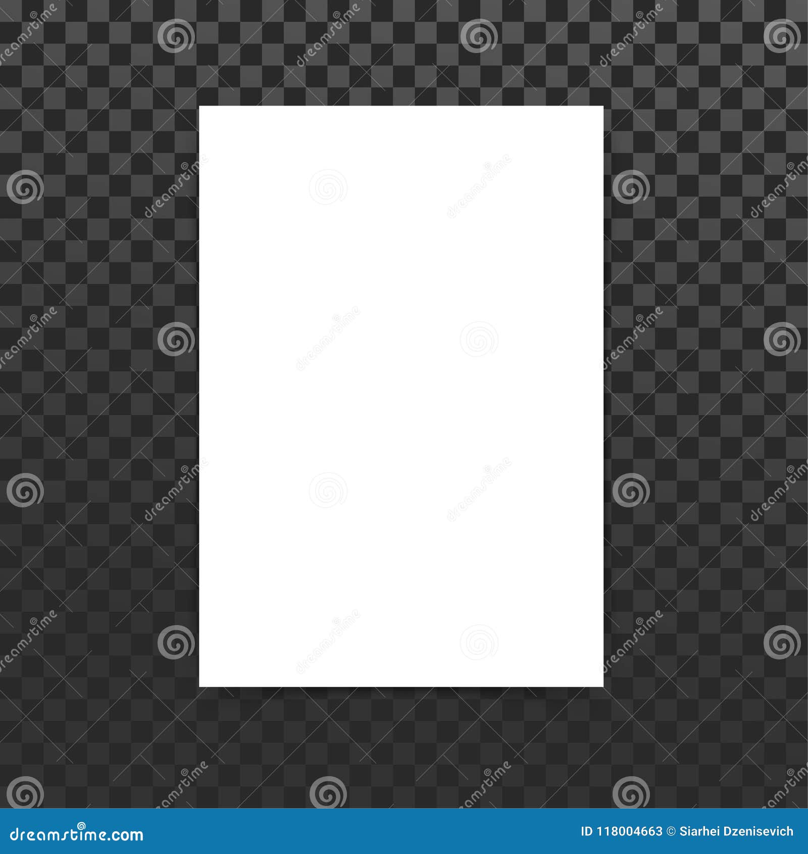 White Empty Frame for Design Template Placing Stock Vector ...