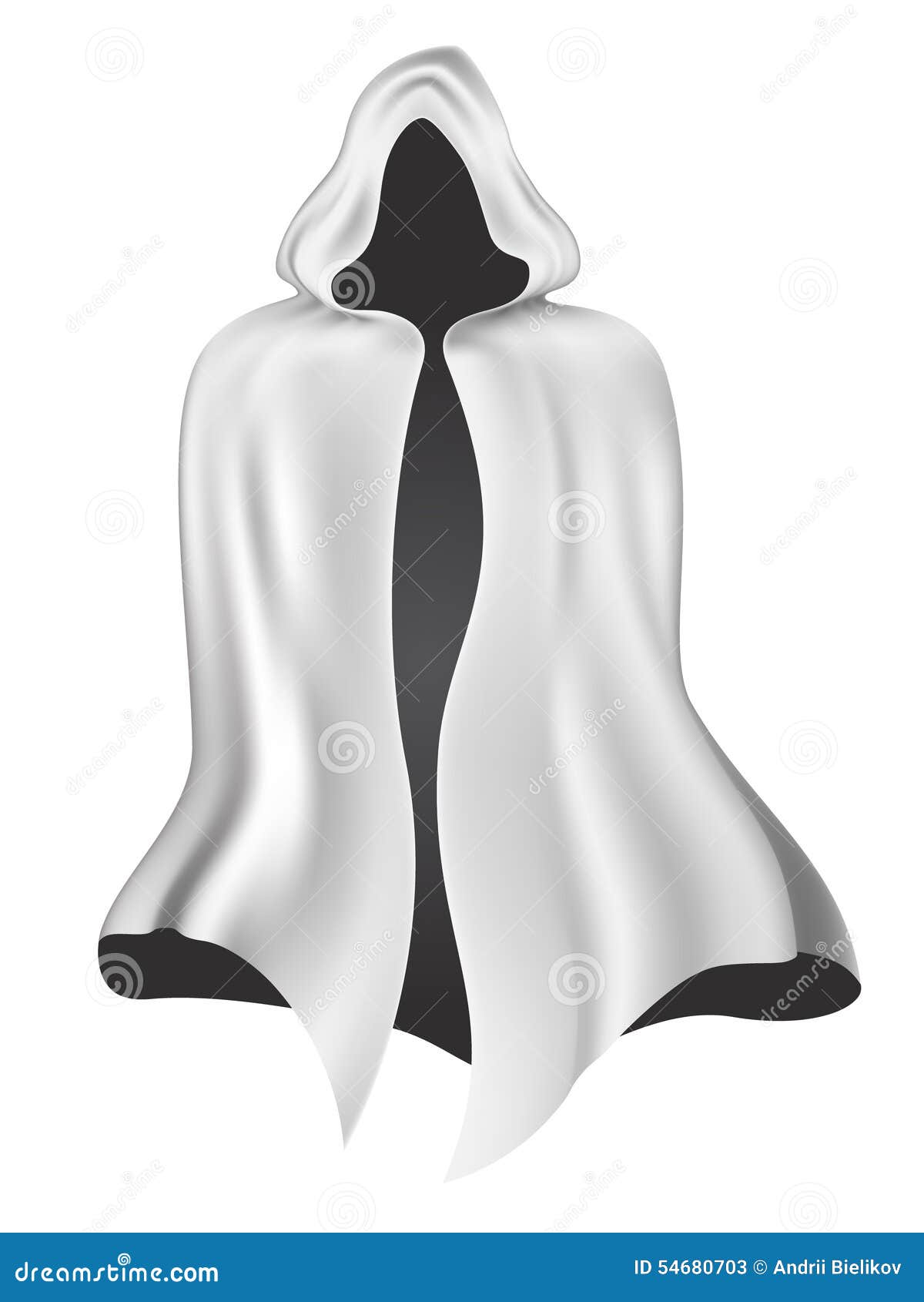 White Empty Magic Cloak. Stock Vector - Image: 54680703