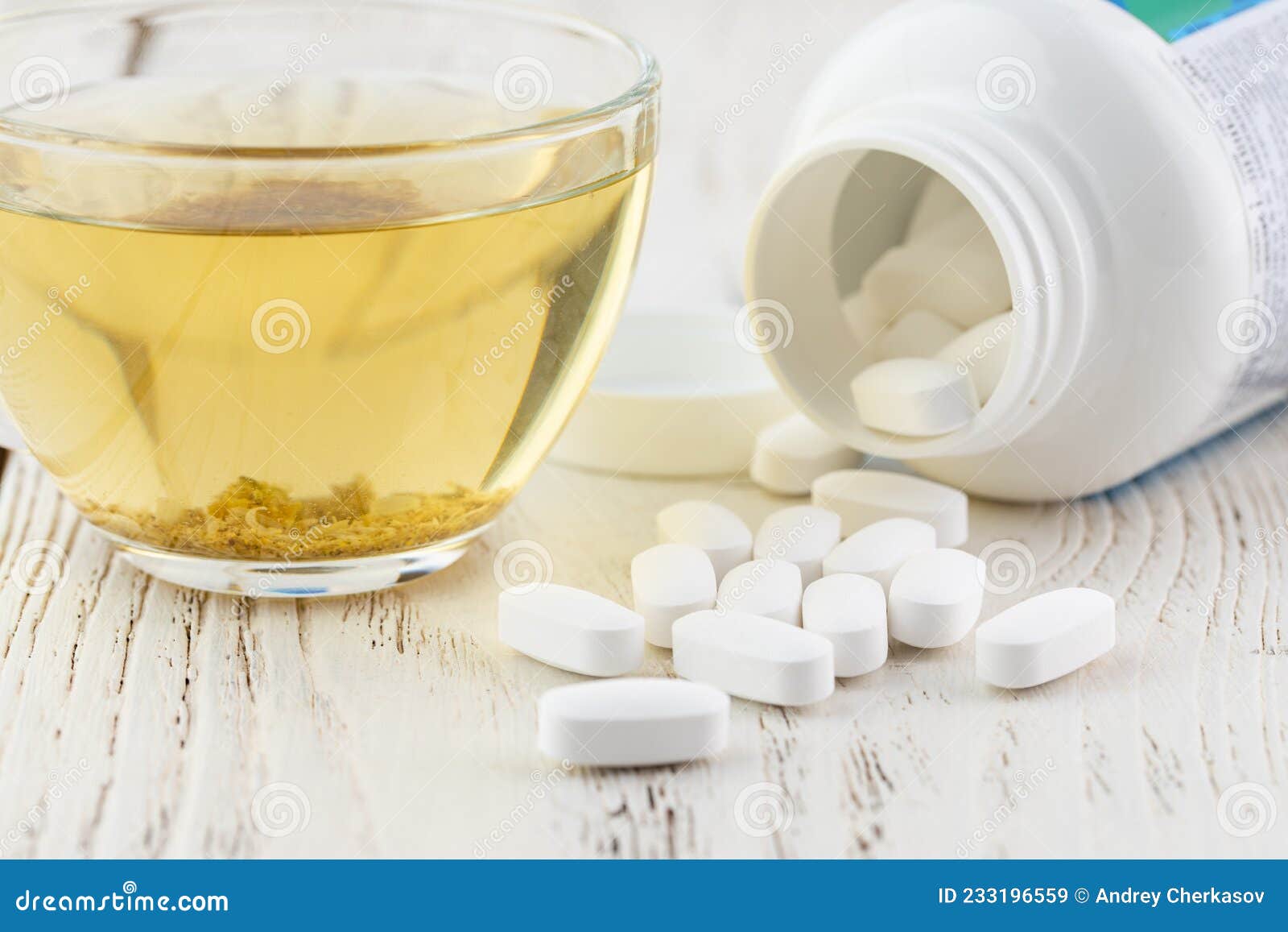 White Empty Medical Jar,scattered Tablets in Capsules Stock Image ...