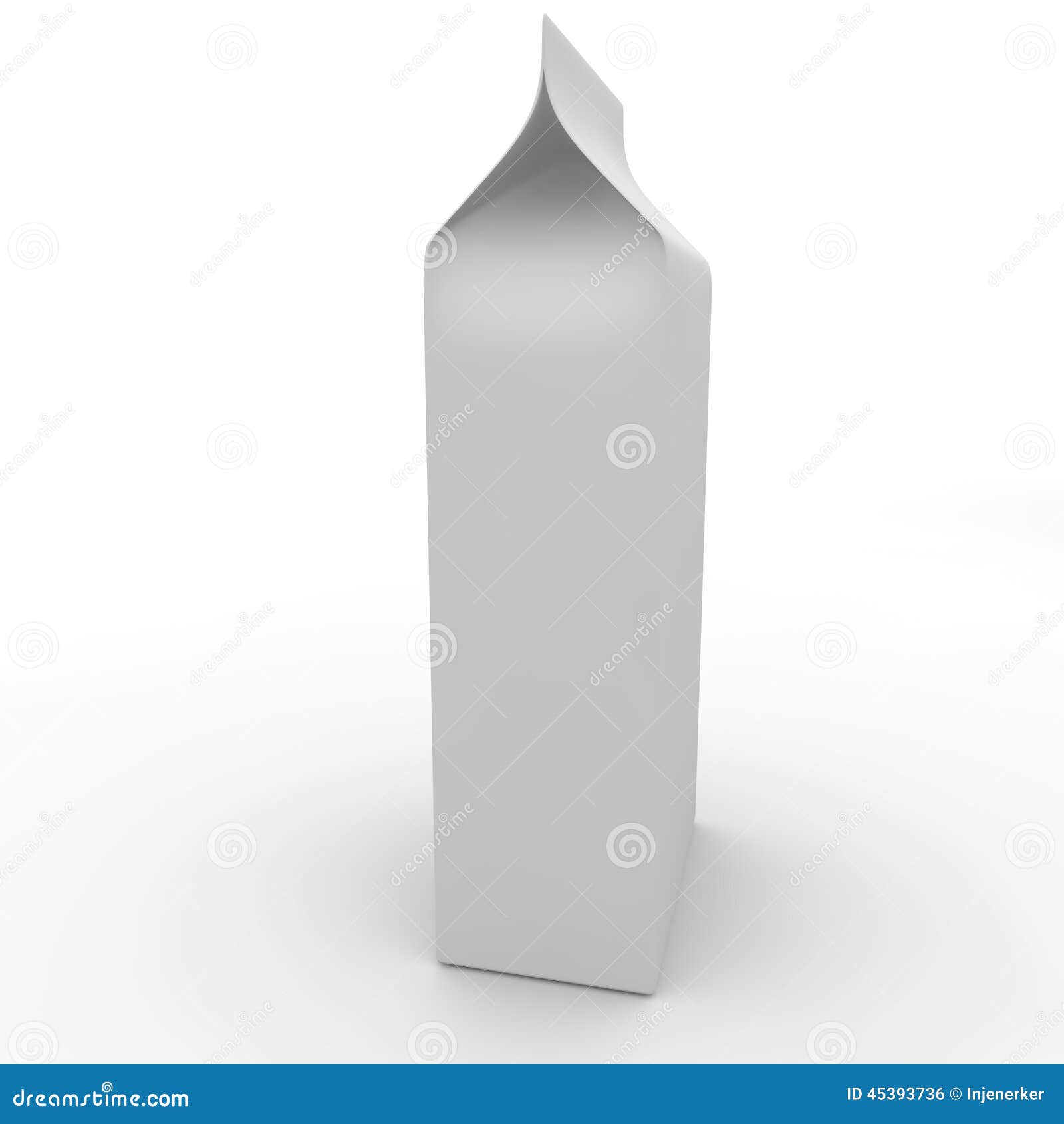 White empty package stock illustration. Illustration of gray - 45393736