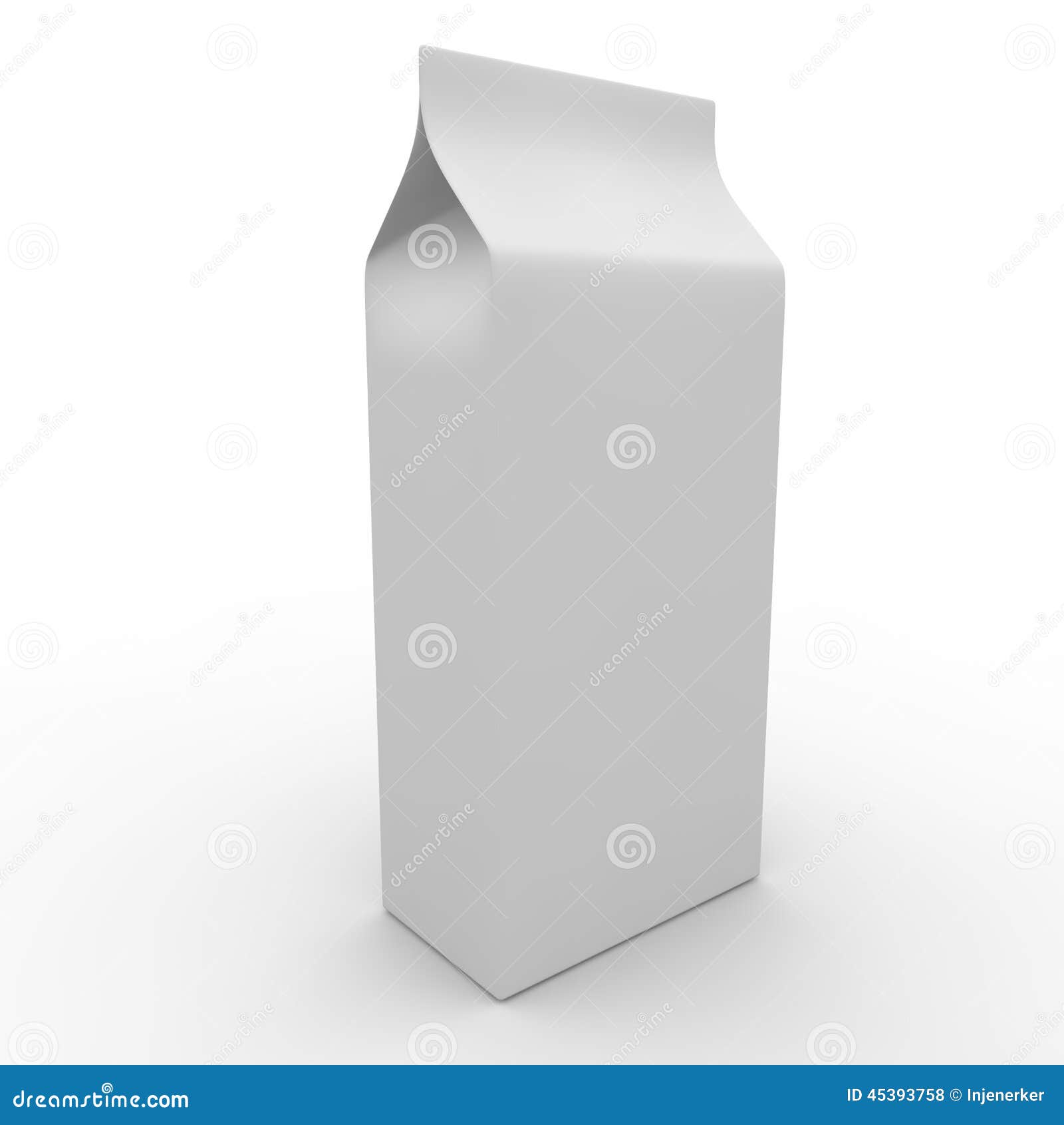 White empty package stock illustration. Illustration of empty - 45393758