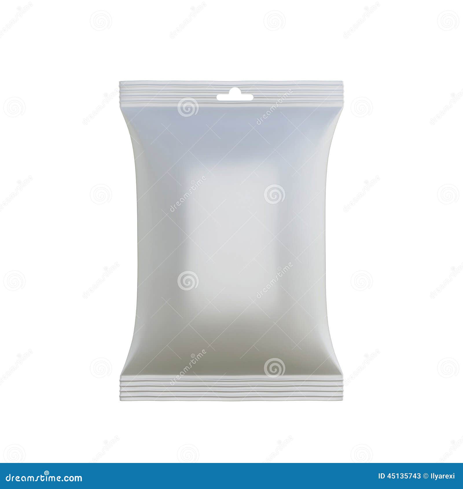 White Empty Package for the Products. Stock Illustration - Illustration ...