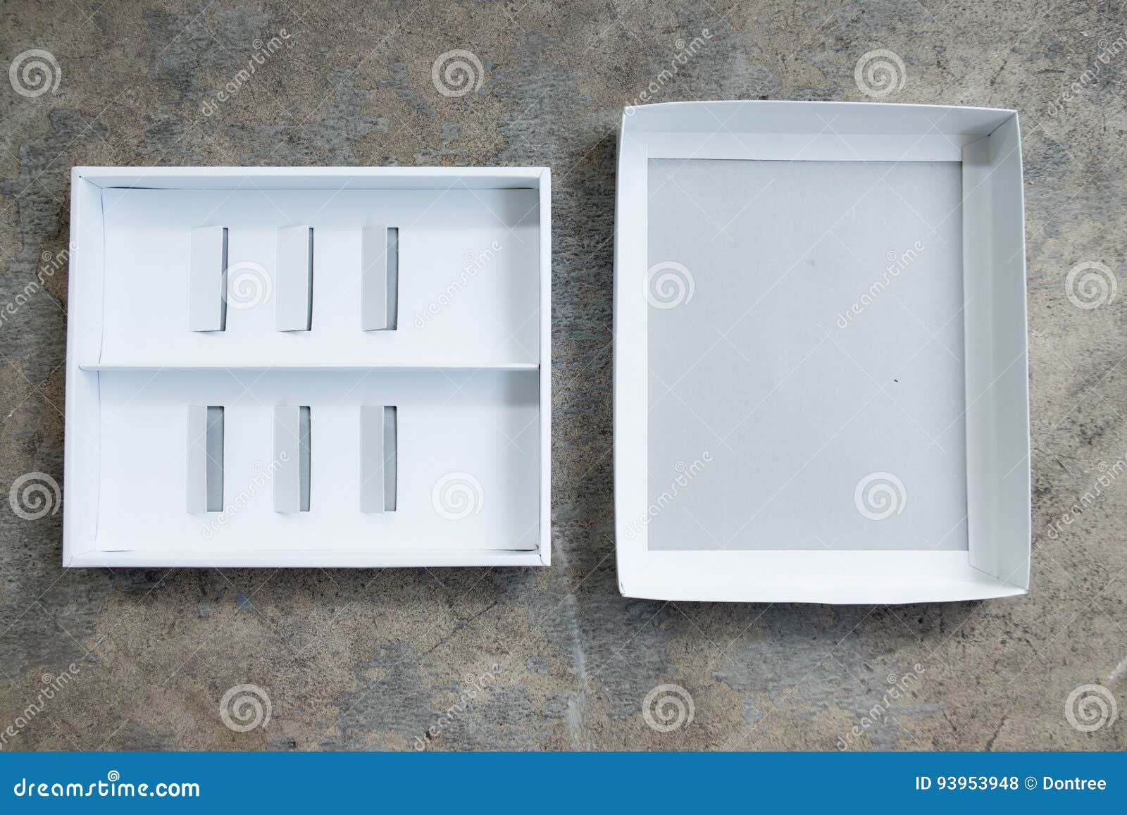 White Empty Packing Cardboard Box Stock Photo - Image of mockup, carry ...