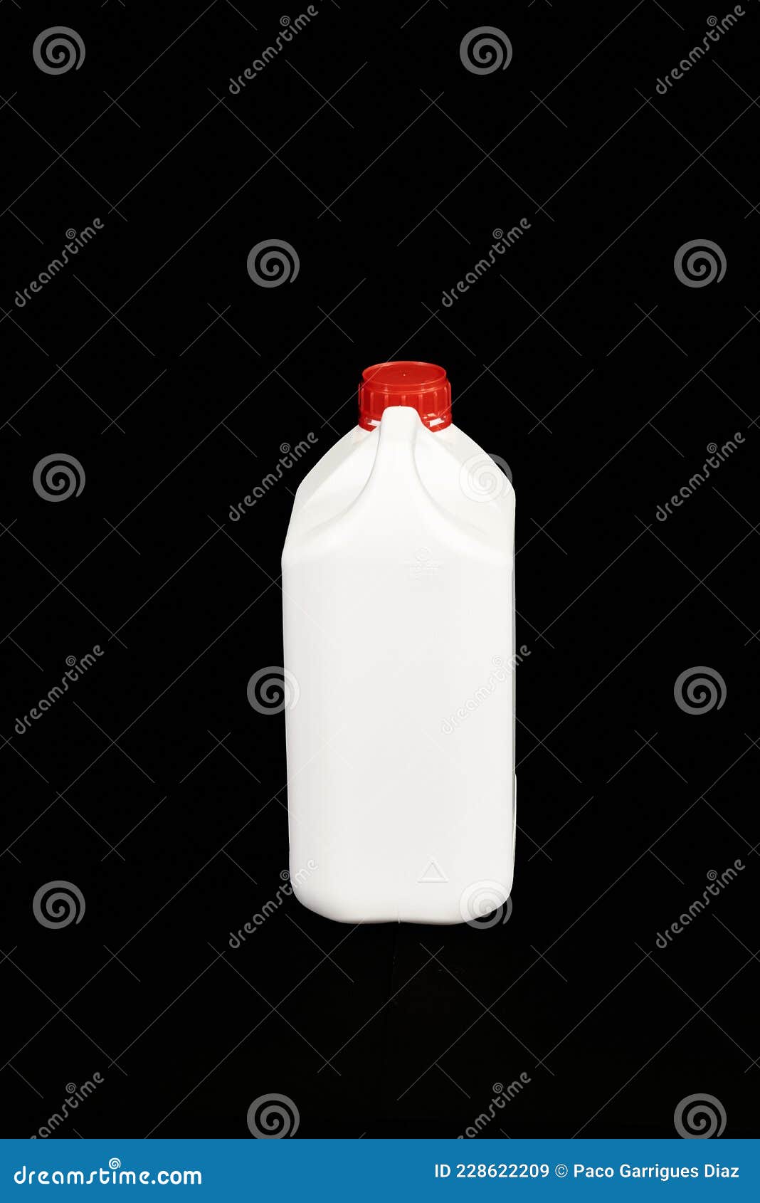 White Empty Plastic Bottle with Red Cap Stock Image - Image of bottle ...