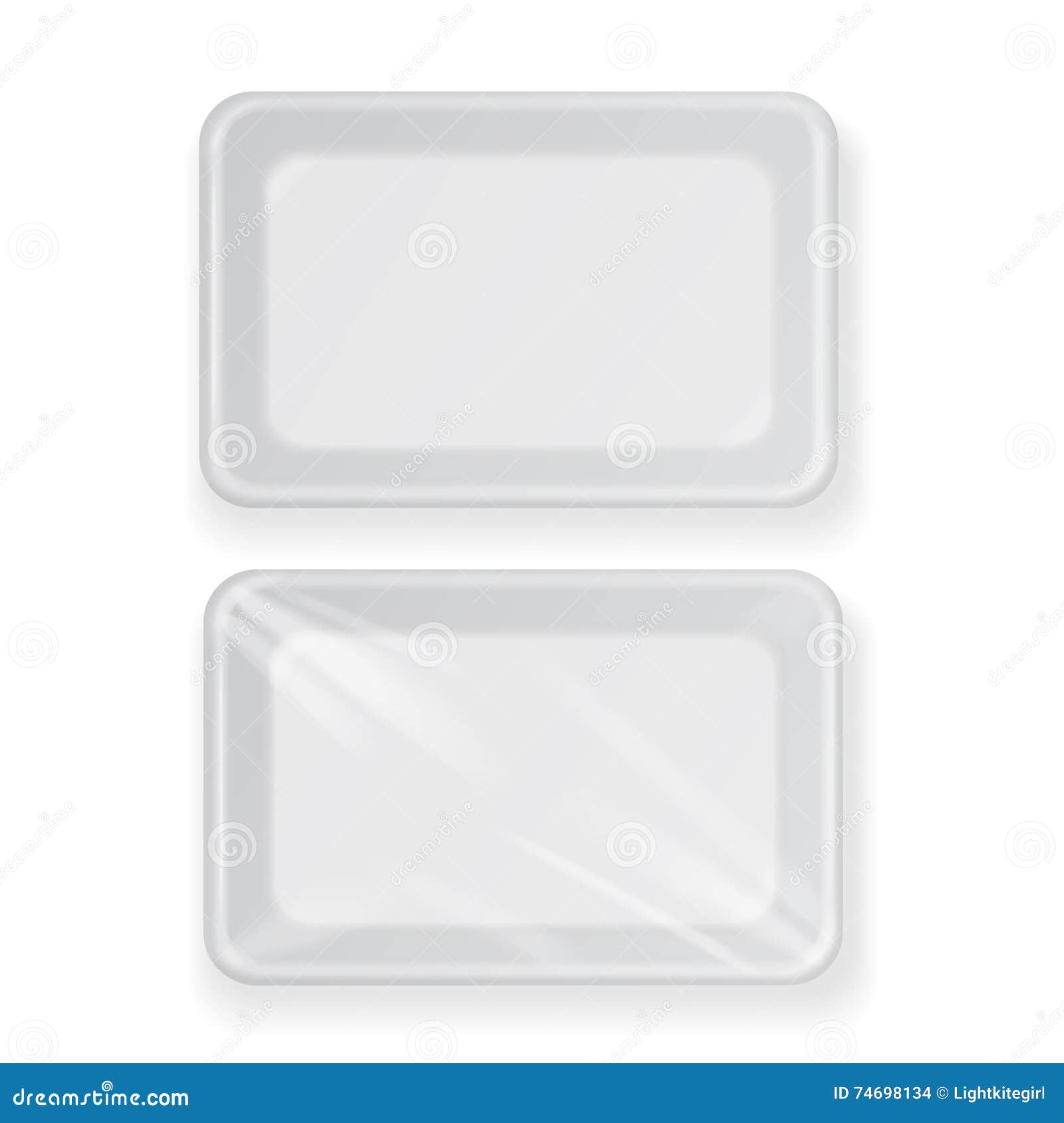 Empty Plastic Bag Package Mockup Transparent Pack 3d Realistic Pack ...