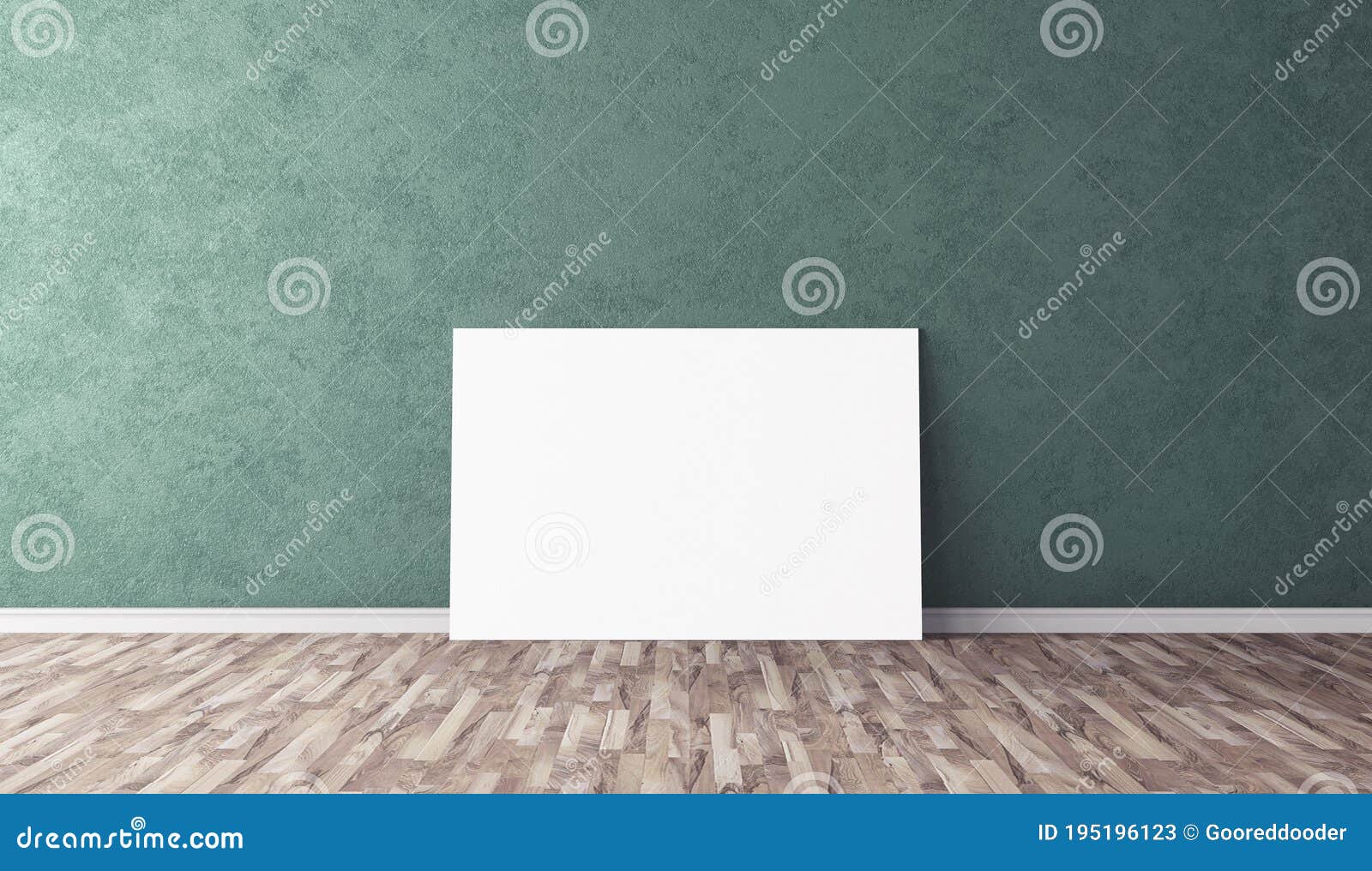 White Empty Poster on Wall. Mockup for You Design Print. Stock ...