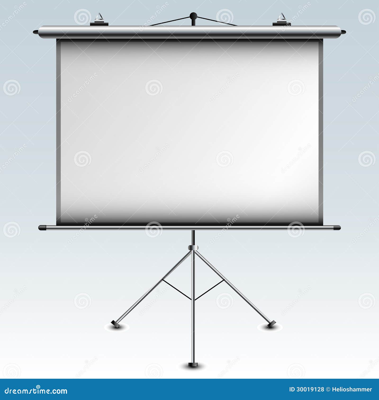 White projector screen stock vector. Illustration of easel - 30019128