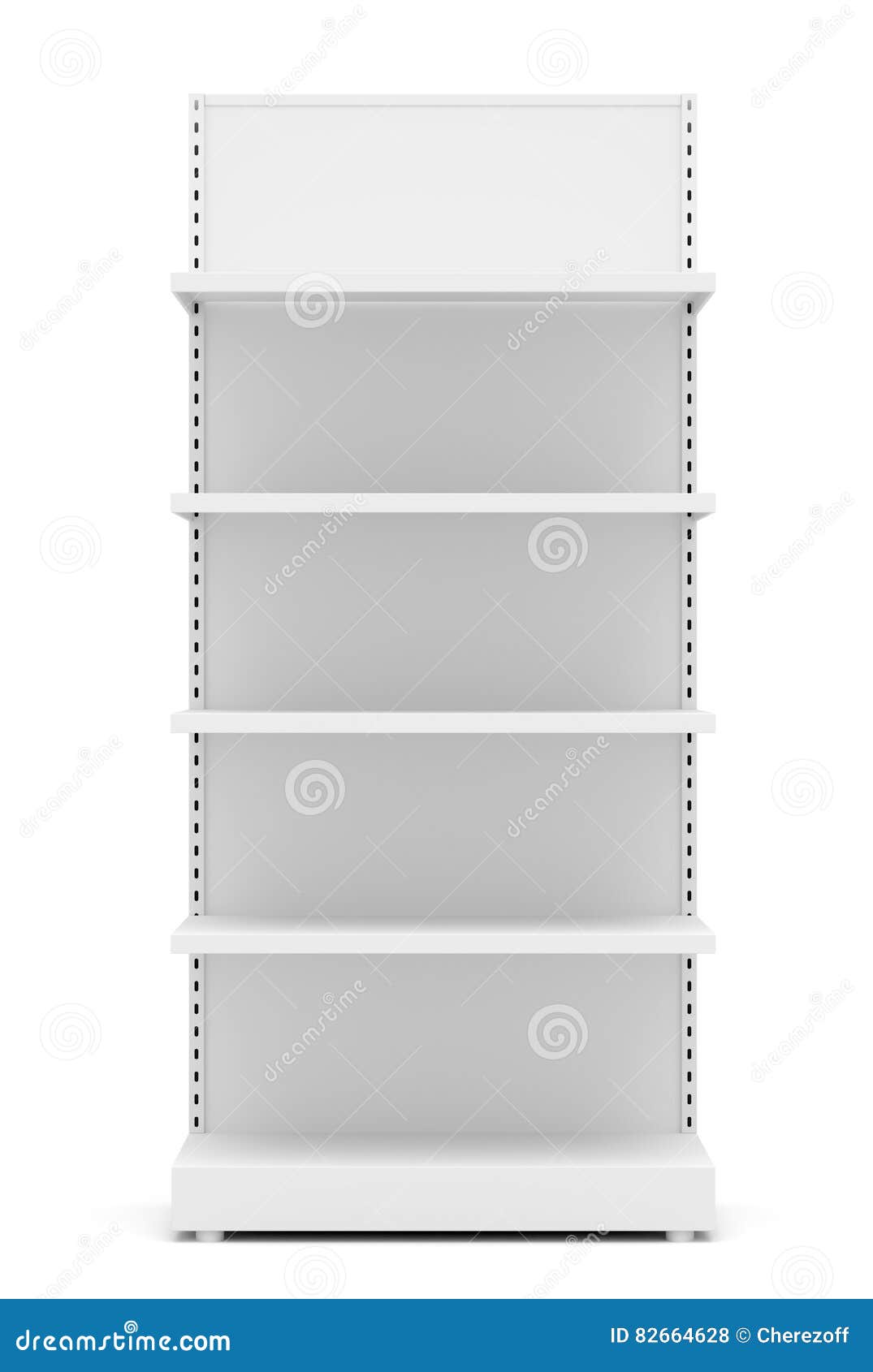White Empty Retail Shelves stock illustration. Illustration of ...
