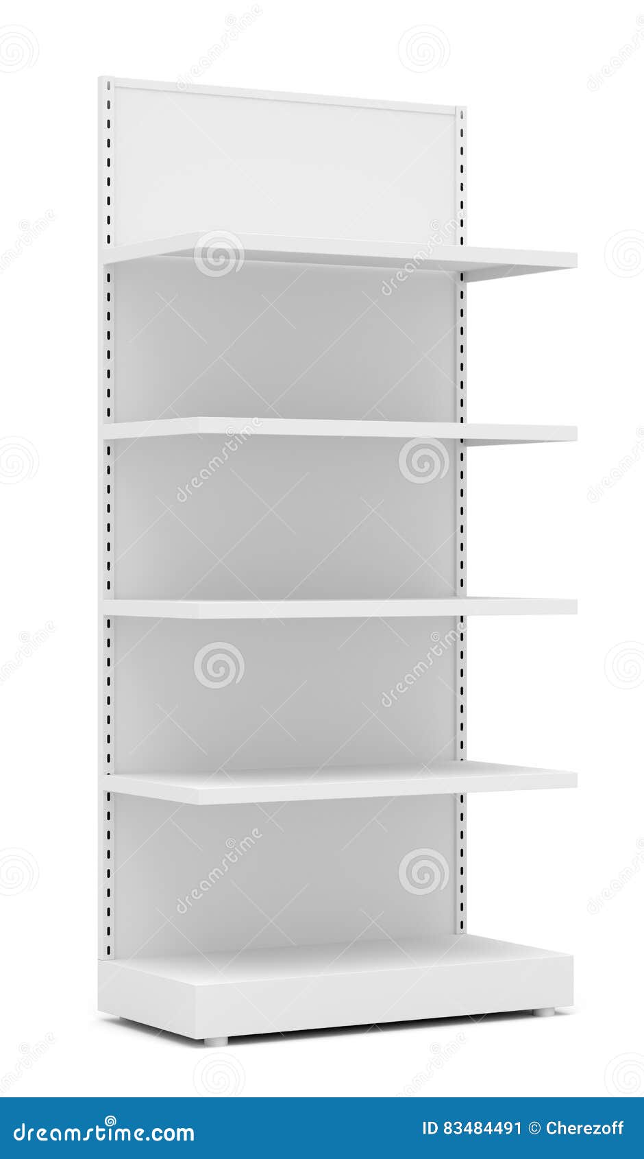 White Empty Retail Shelves stock illustration. Illustration of design ...