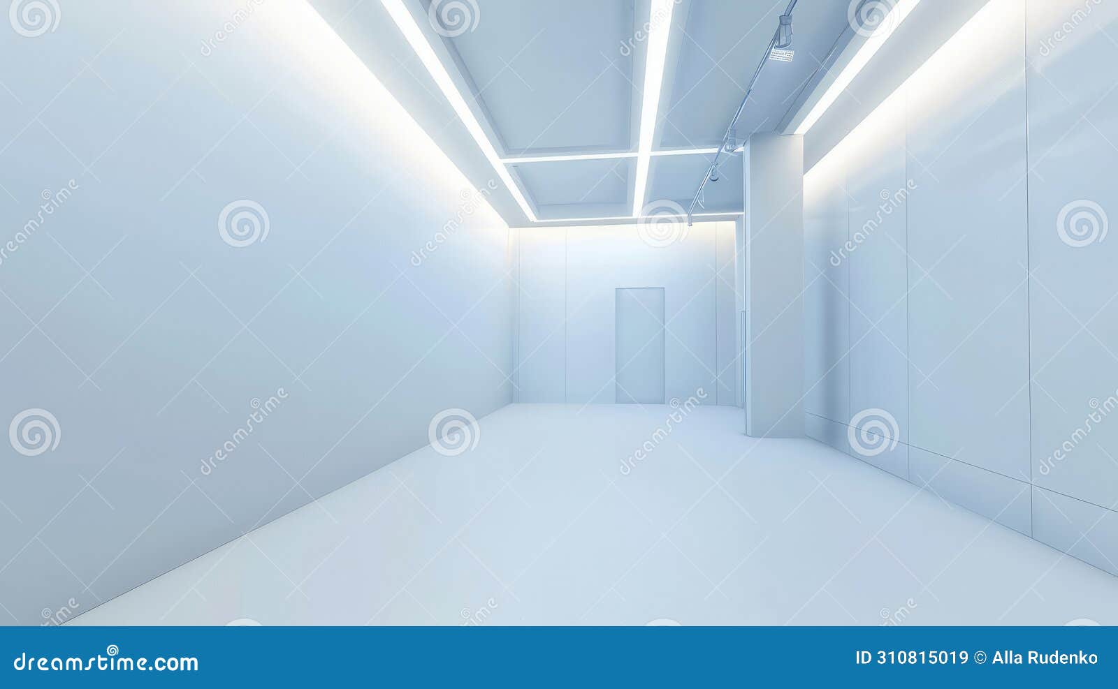 White Empty Room, Space with Clean Walls. Template for Design Stock ...