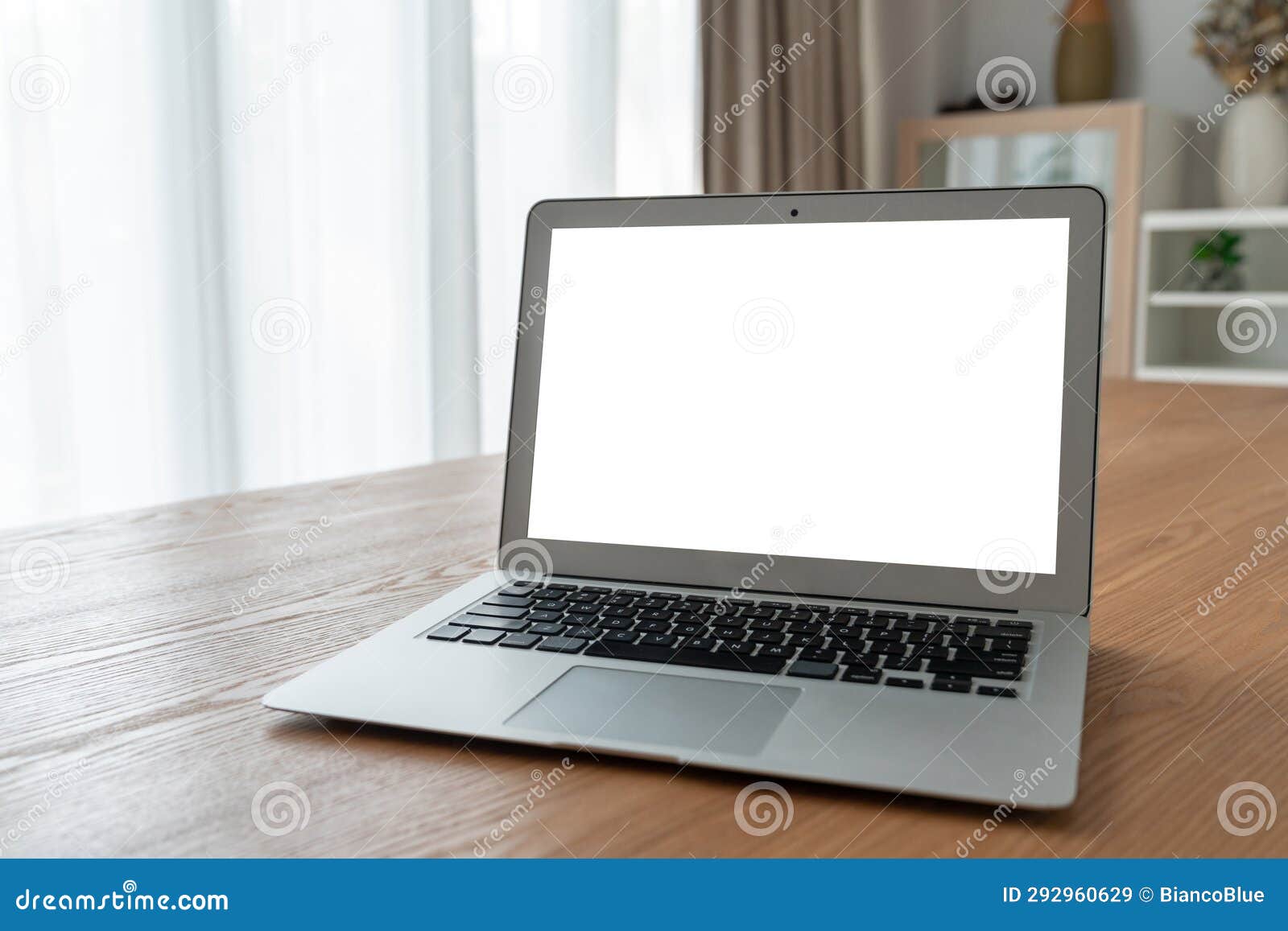 White Empty Screen on Modish Computer for Your Design Mock Up Stock ...