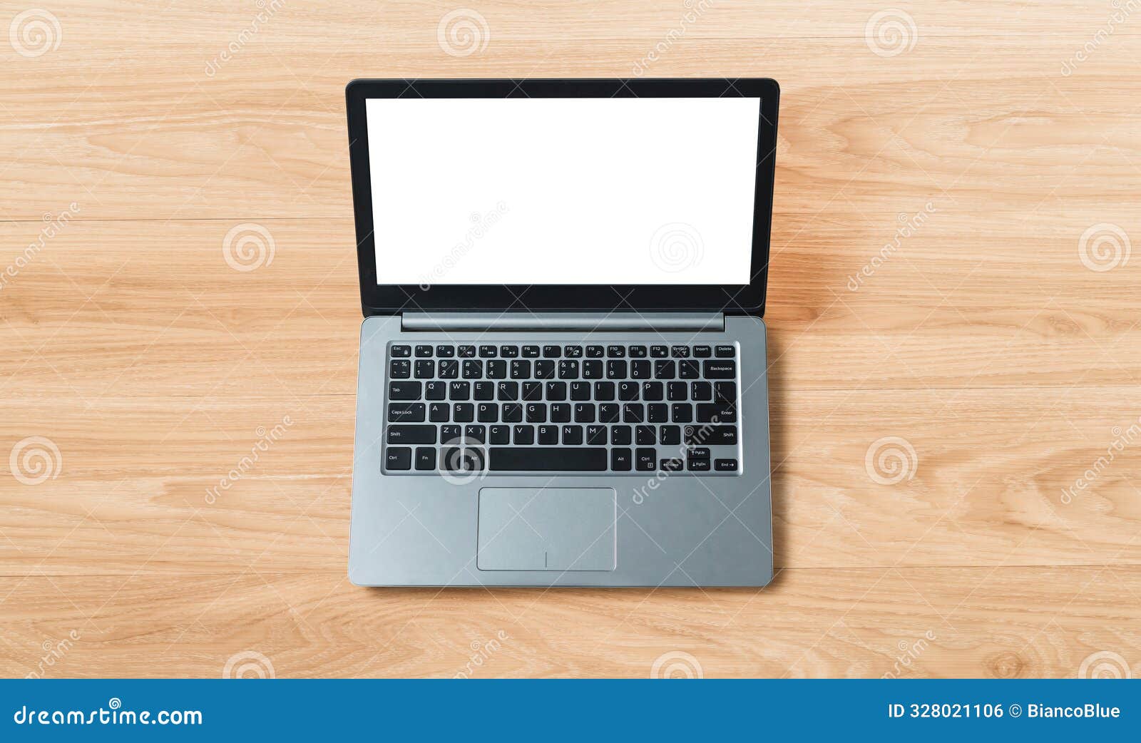 White Empty Screen on Modish Computer for Your Design Mock Up Stock ...