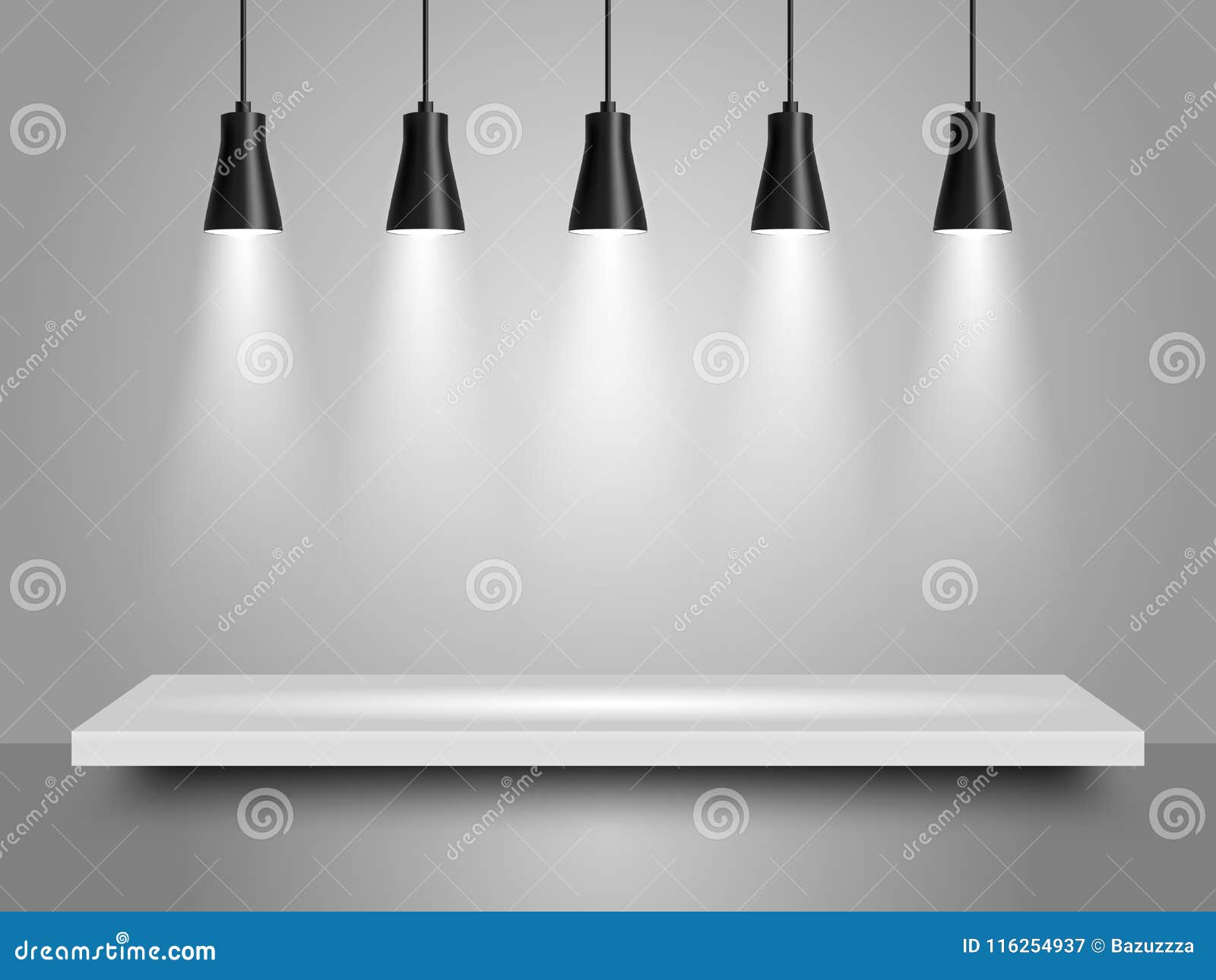Spotlights Vector Realistic Illustration Stock Vector - Illustration of ...