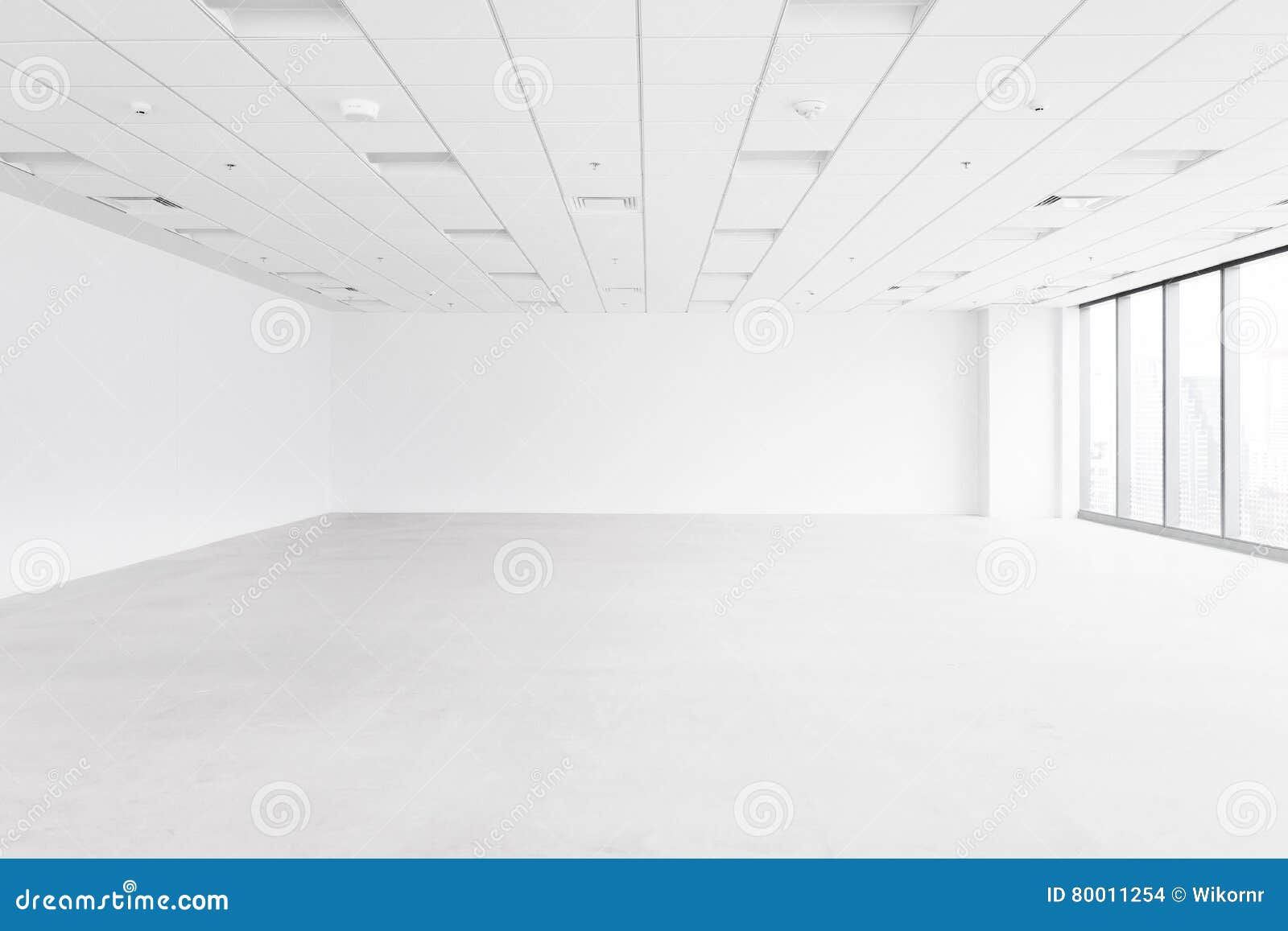 White Empty Space with Ceiling and Floor Stock Photo - Image of design ...