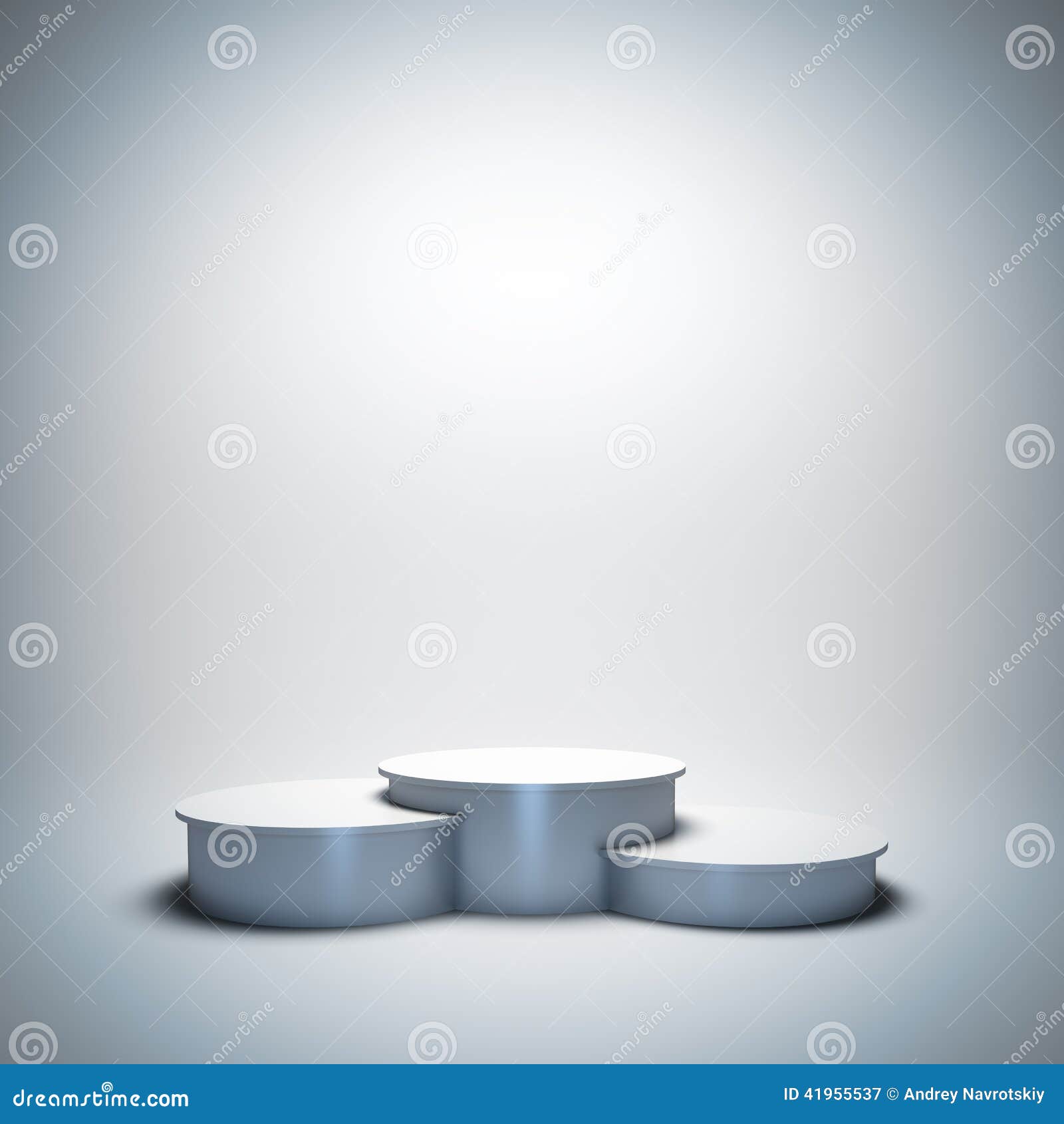 White Empty Sport Winner Podium. Stock Illustration - Illustration of ...