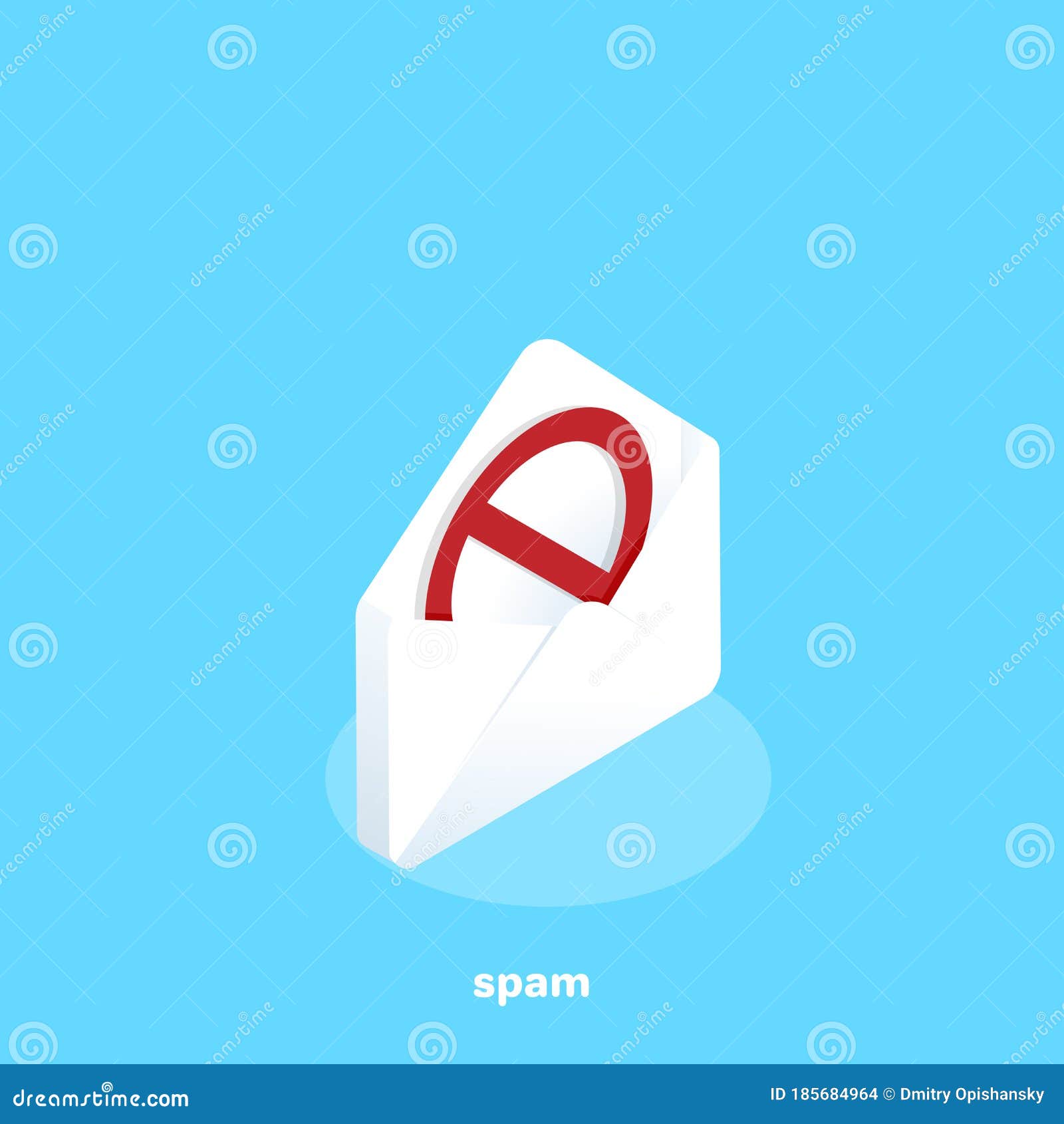 Spam stock vector. Illustration of vector, circle, electronic - 185684964