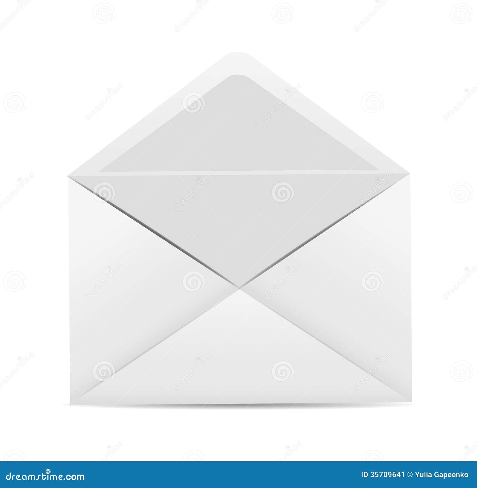 White Envelope Icon Vector Illustration Stock Vector - Illustration of ...