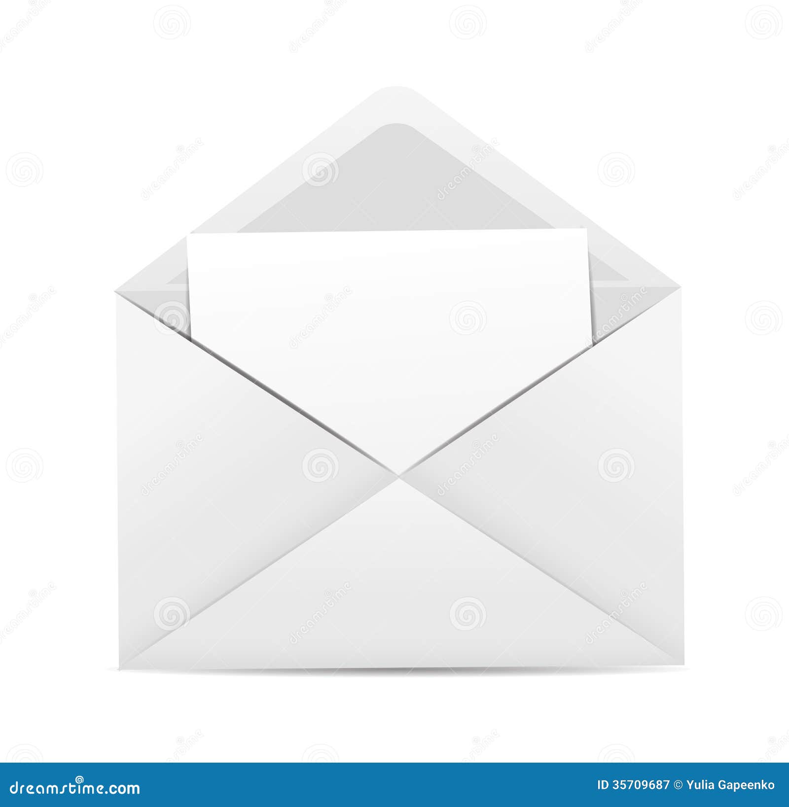 White Envelope Icon Vector Illustration Stock Vector - Illustration of ...