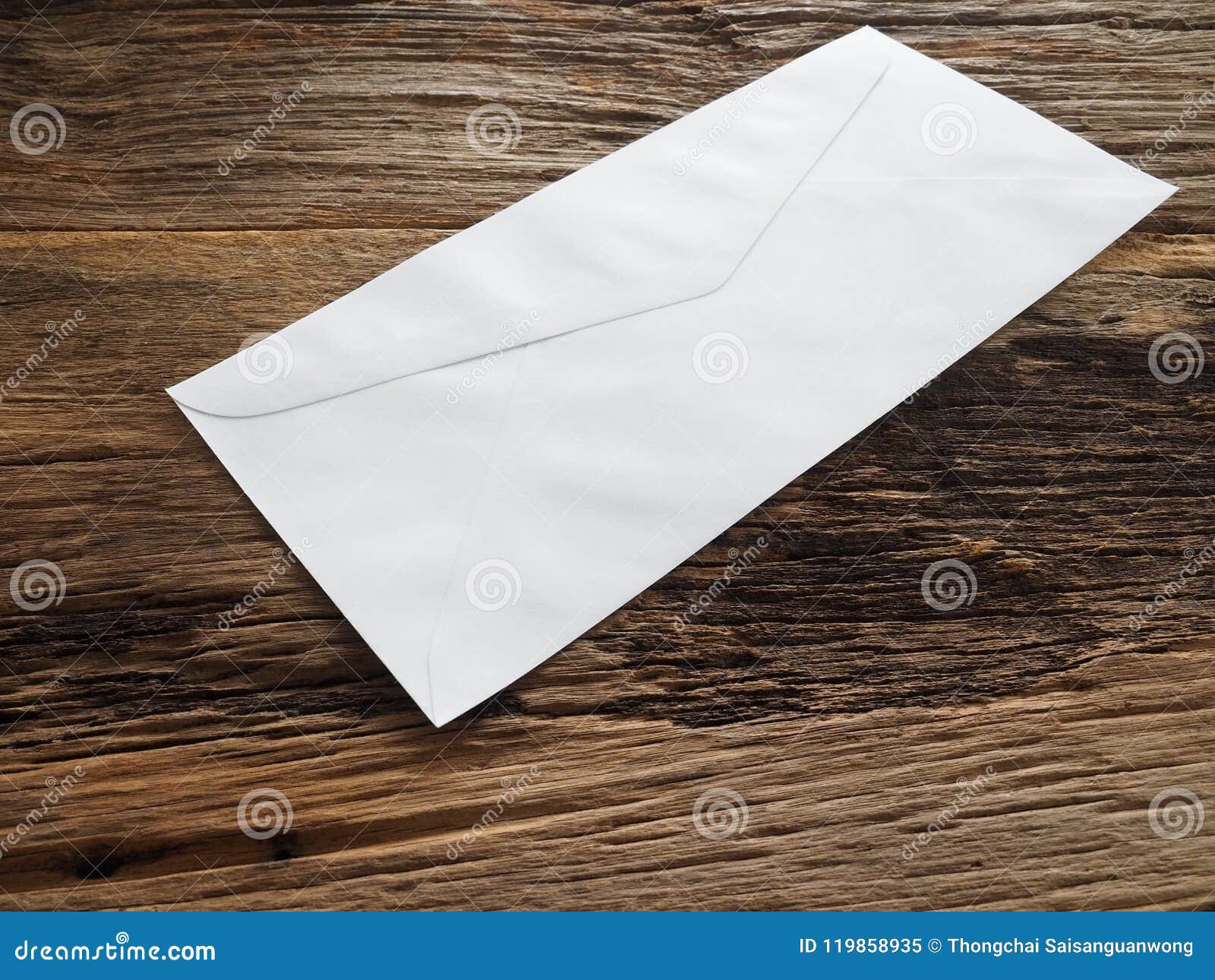 White Envelope on Old Table Stock Image - Image of picnic, desk: 119858935