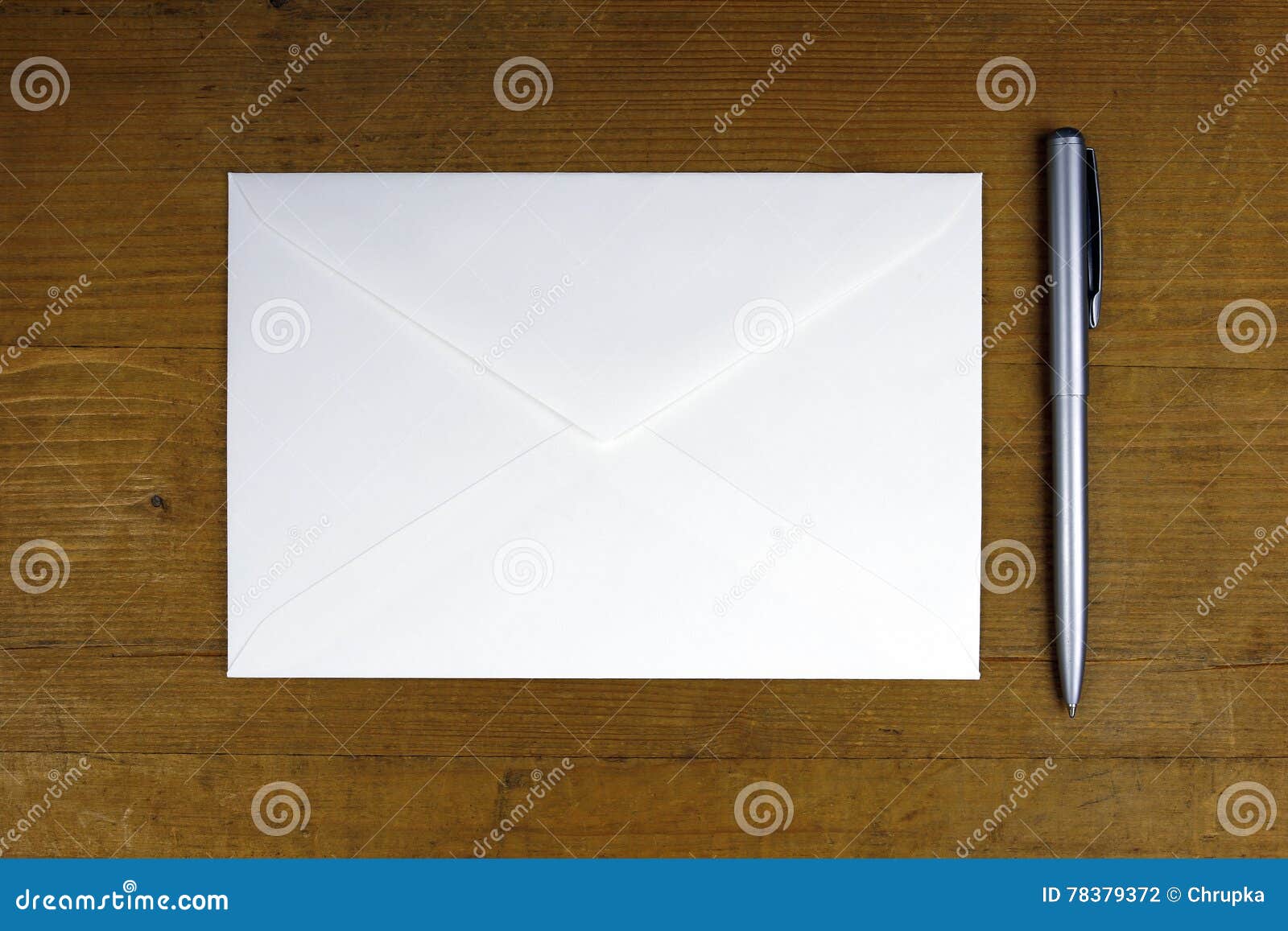 White envelope with pen stock photo. Image of blank, letter - 78379372