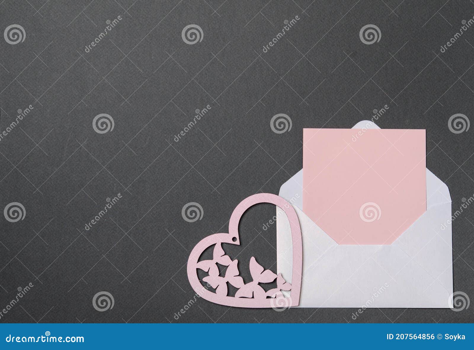 Envelope On Pink Background Stock Photography | CartoonDealer.com ...