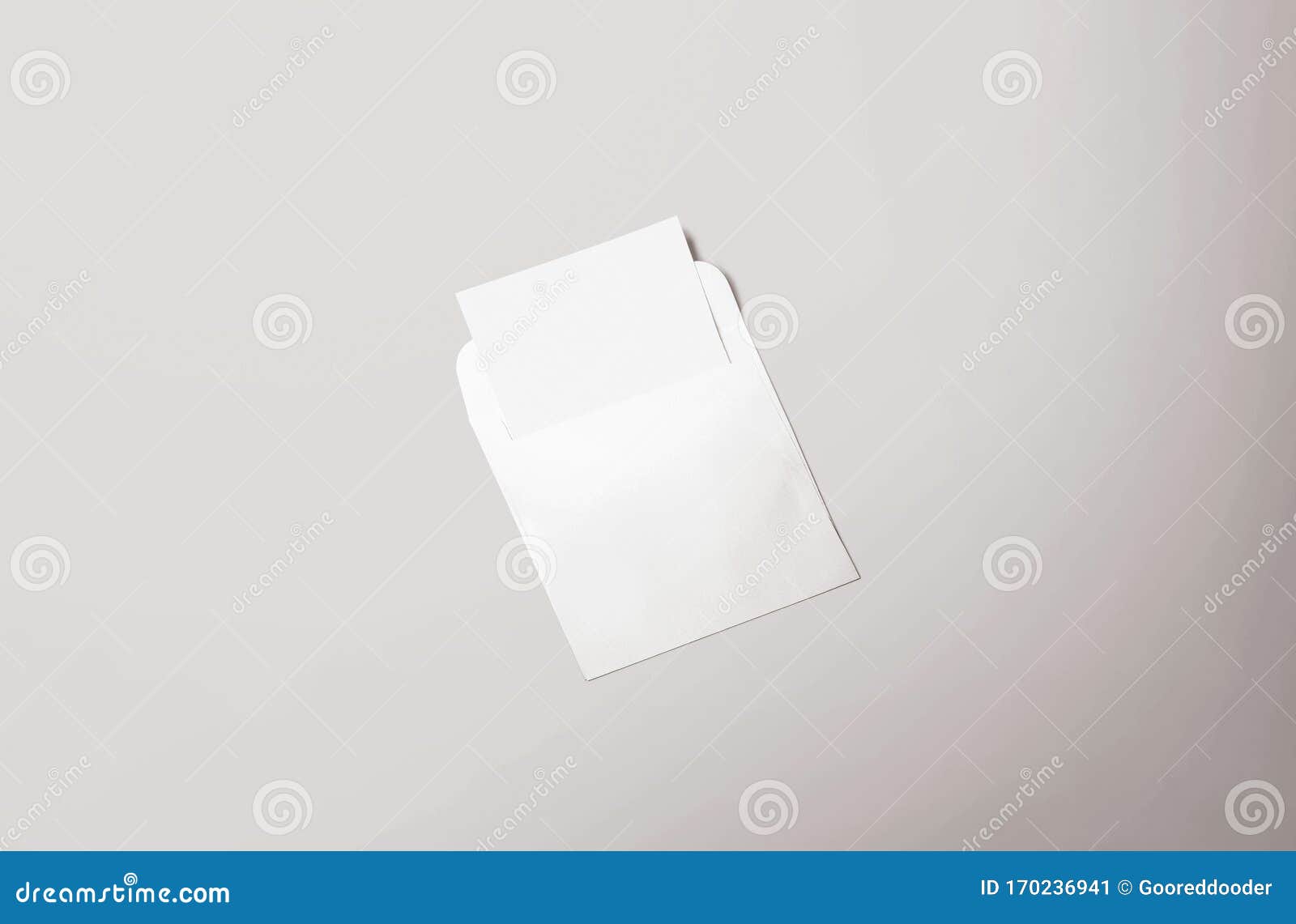 Top View Blank Envelope Mockup and Blank Letterhead Presentation ...