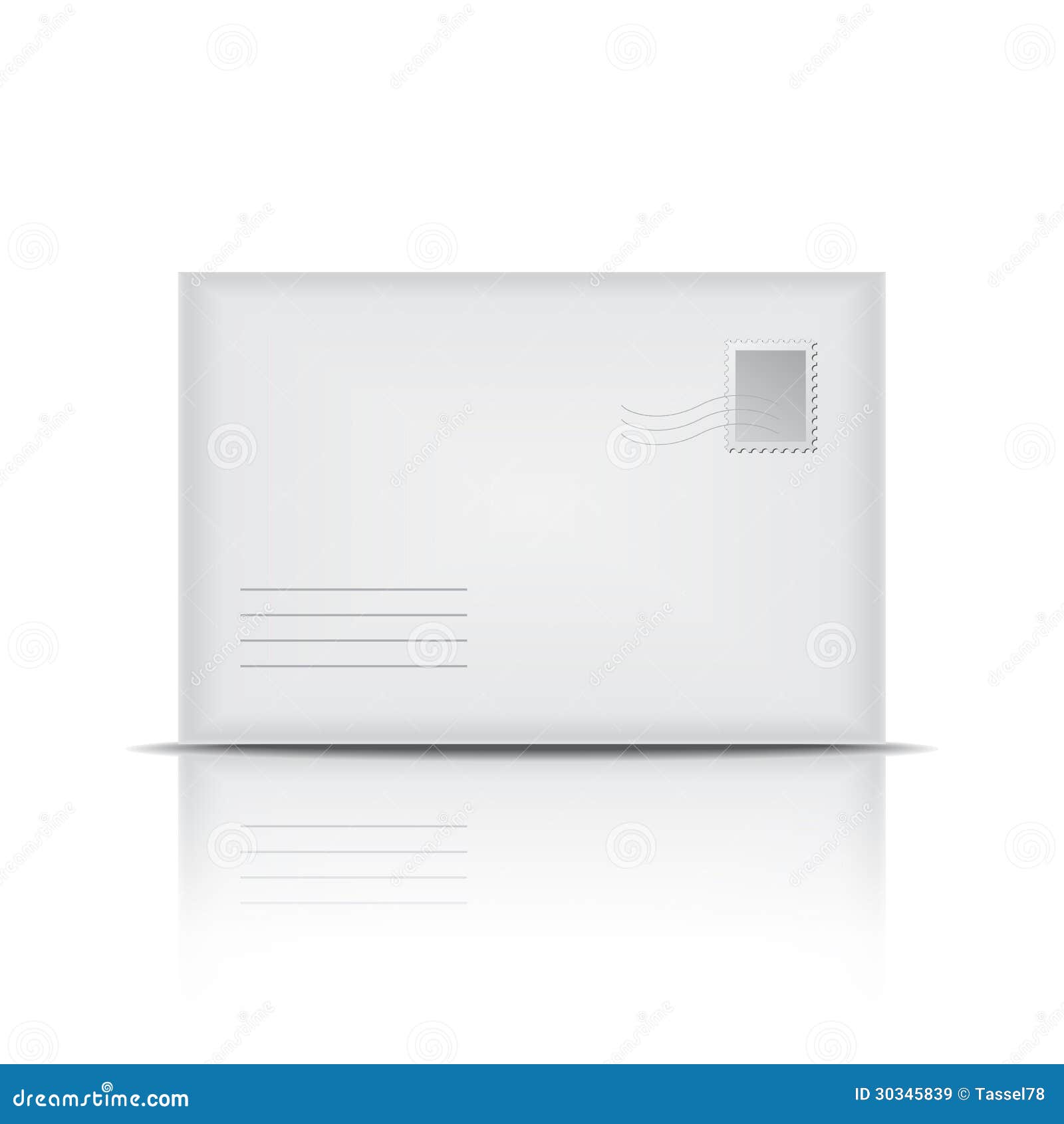 White envelope stock vector. Illustration of letter, eps10 - 30345839