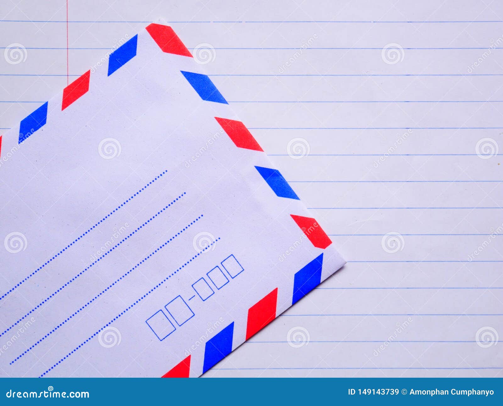White Envelope on White Paper Background Stock Image - Image of ...