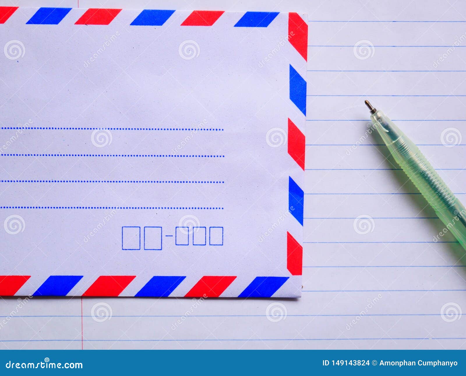 White Envelope on White Paper Background Stock Photo - Image of letter ...