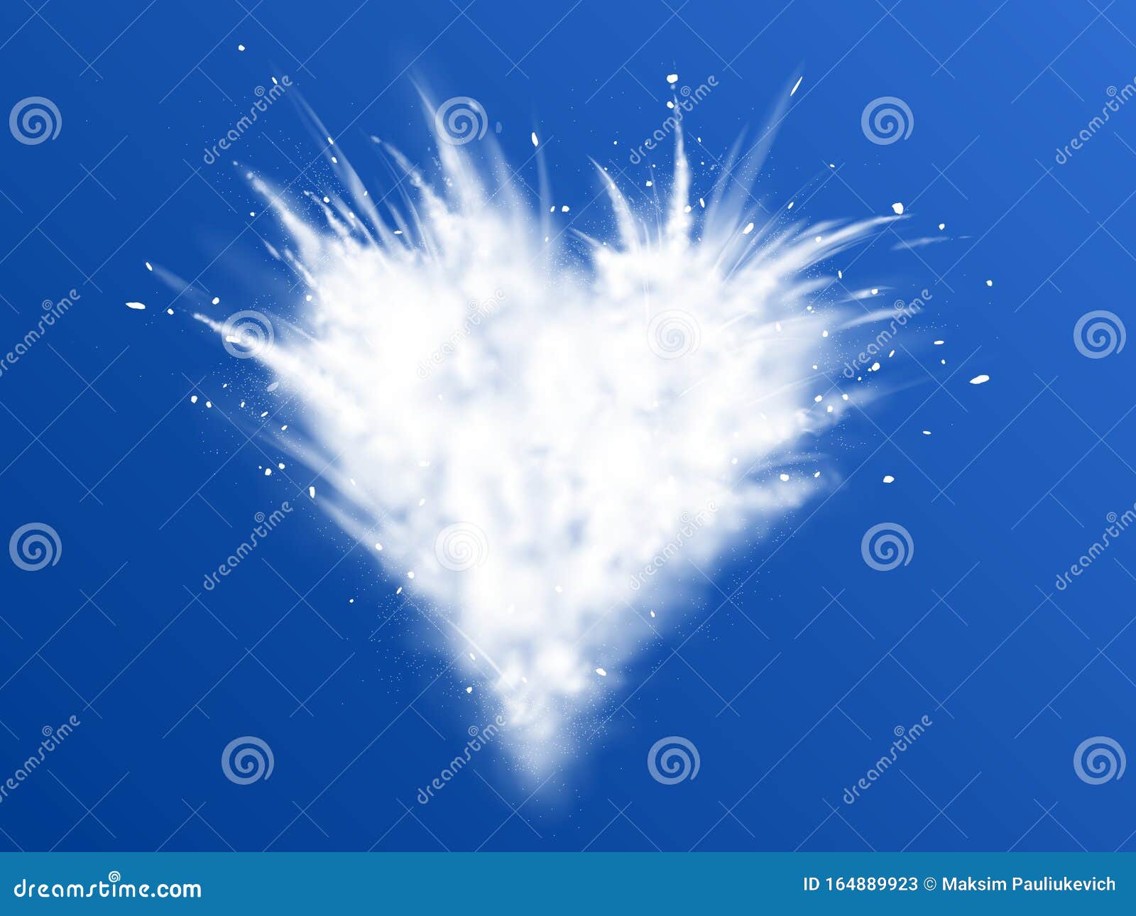 White Explosion of Snow Powder Stock Vector - Illustration of abstract ...