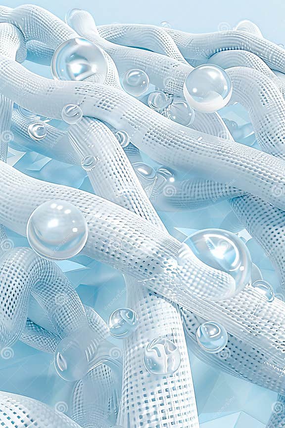 A White Fabric with Bubbles Stock Image - Image of tube, bubble: 324811043