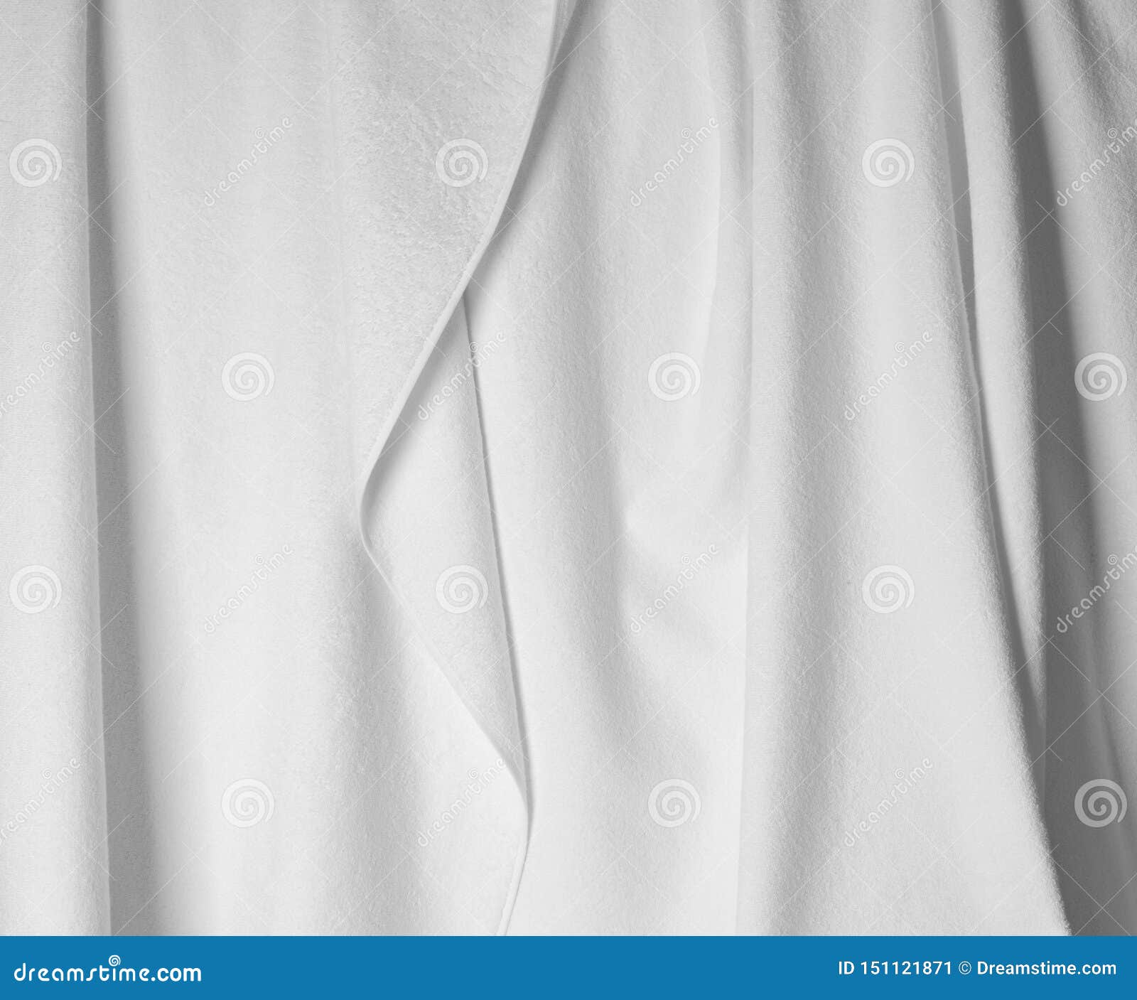 White Fabric with Folds Close Up Photo Stock Image - Image of macro ...