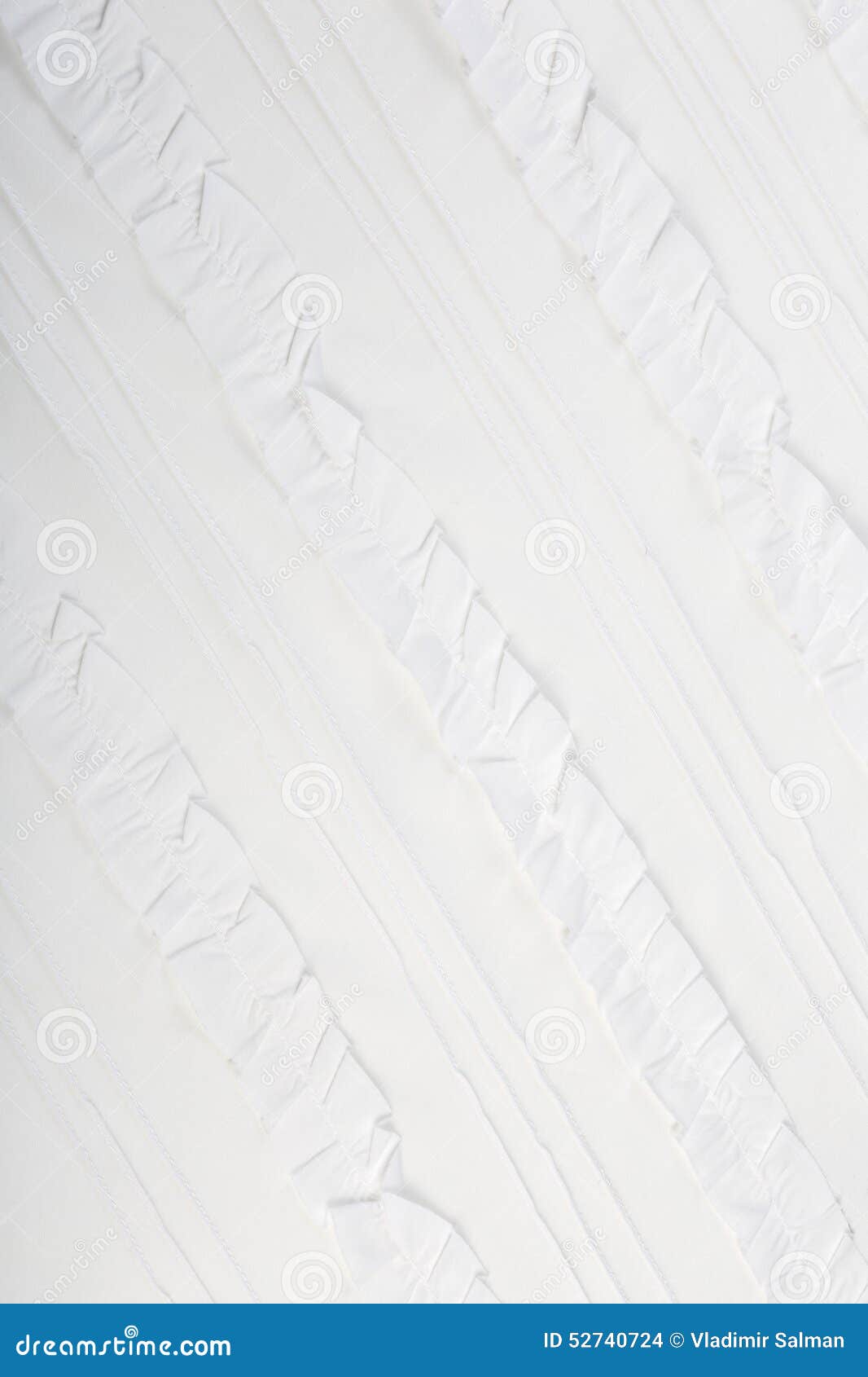 White fabric with frill stock photo. Image of frill, luxury - 52740724