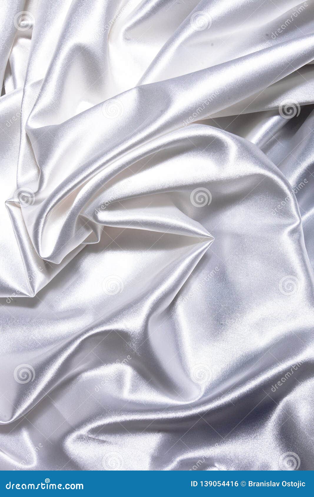 White Fabric Satin Pattern Abstract Background Studio Shot Stock Photo ...
