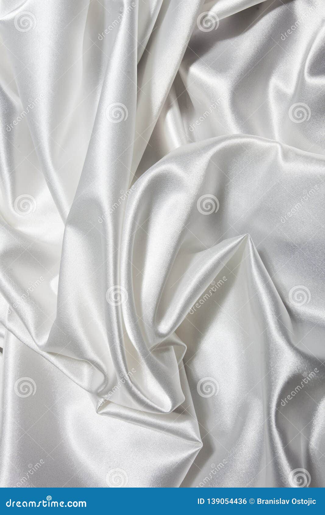 White Fabric Satin Pattern Abstract Background Studio Shot Stock Photo ...
